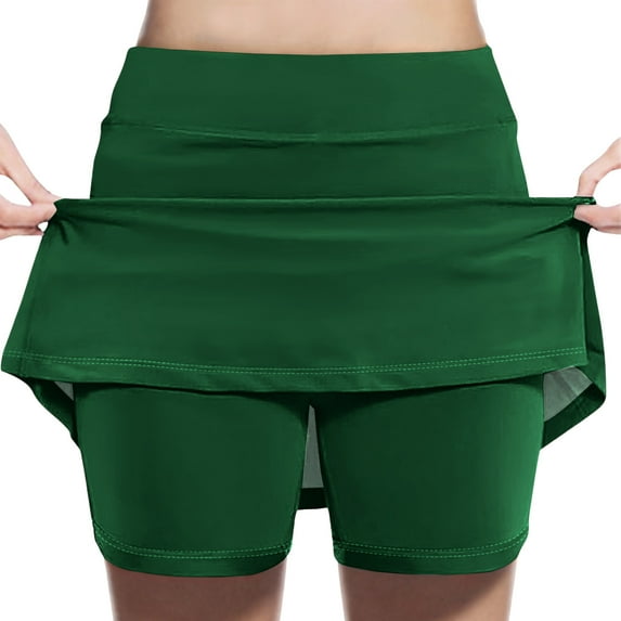 Gamivast Teen Skorts for Girls Stretchy High-Waisted A-Line Skirt with ...