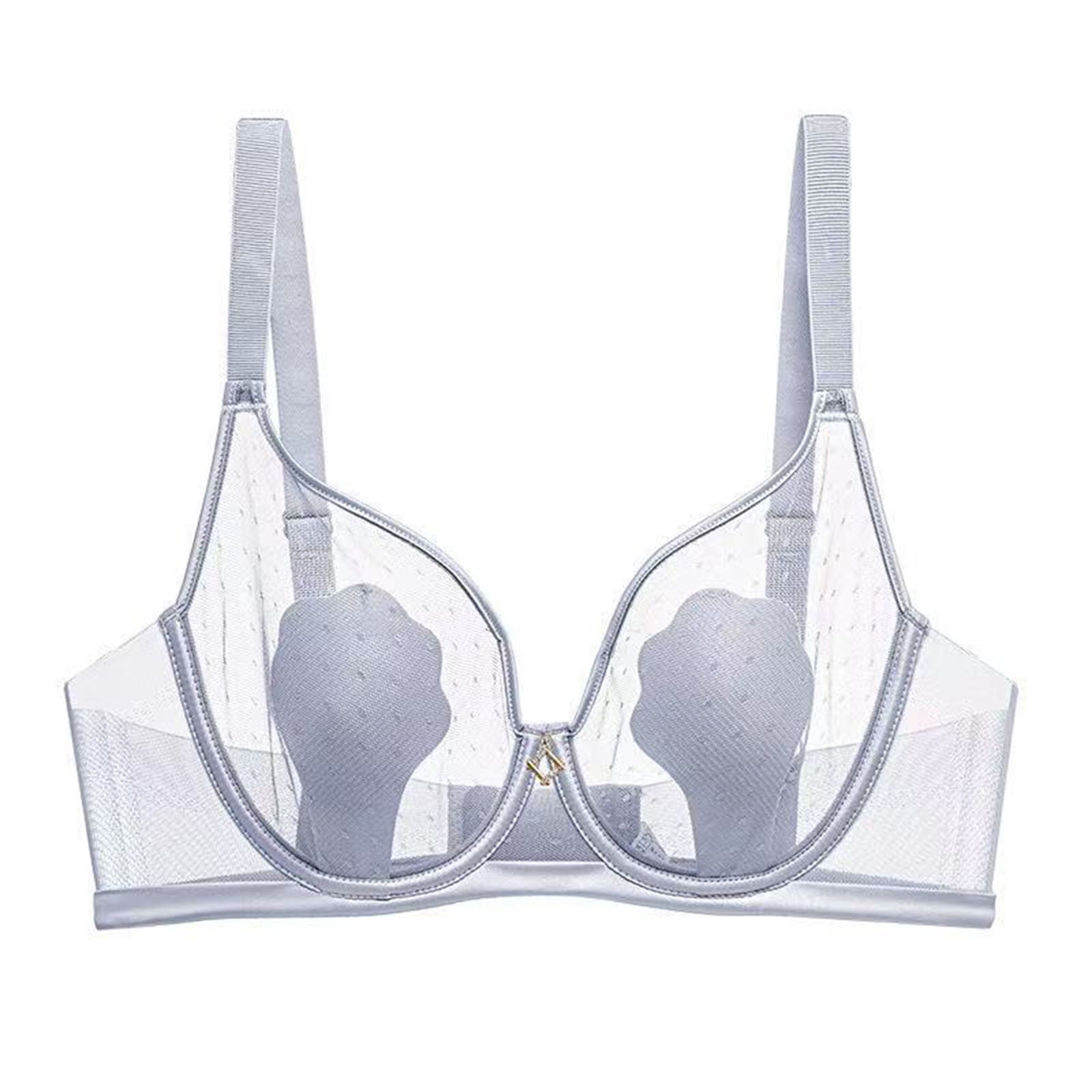 Gamivast Track My Order Underwire Bras for Women Sheer Mesh Deep V Bra ...