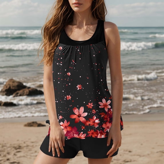 Gamivast Women's Tankini Swimsuits with Shorts Two Piece Bathing Suits ...