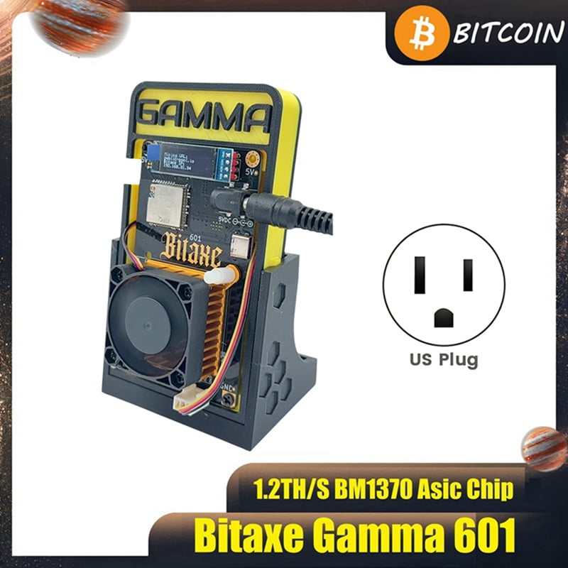 Asic Miner Bitsoloplayer Bitaxe Gamma 601 1.2TH/S SHA-256 BM1370BC Bitcoin Miner 24g Wifi Btc Miner