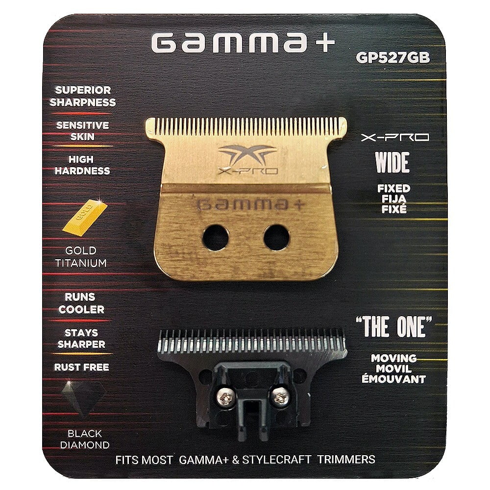 Gamma+ Gold Titanium X-Pro Wide Fixed Blade w/ Black Diamond "The One ...