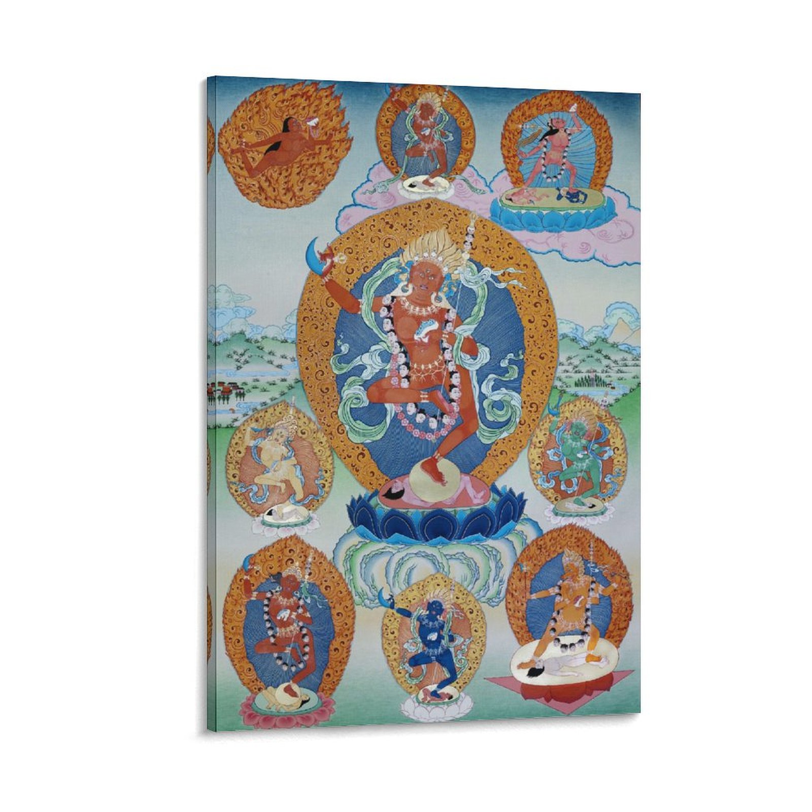 Gamma Kagyu Tibetan Thangka Painting Picture Print Wall Art Poster ...