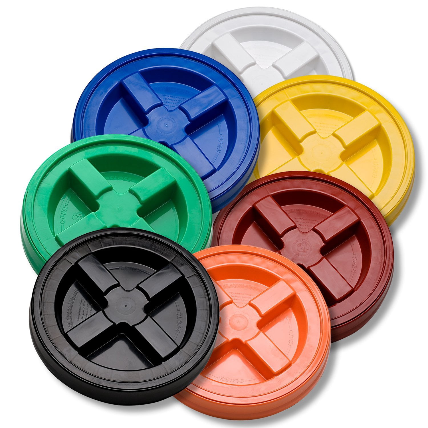 Gamma Seal Lid Variety Pack- 7 Colors - Walmart.com