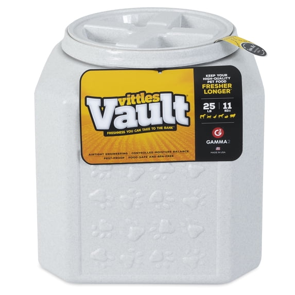 Gamma2, Pet Food Storage Container, 25 Pound Capacity, Gray - Walmart.com