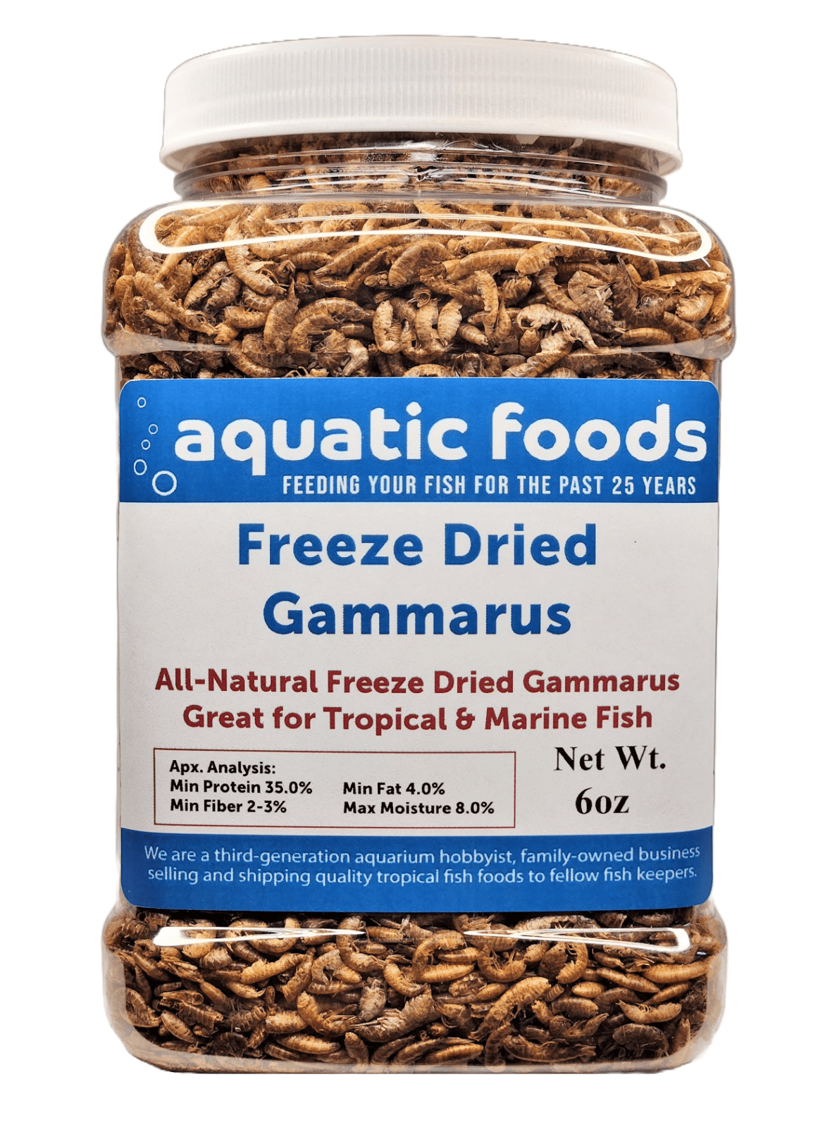 Gammarus Shrimp--Freeze Dried. Great for All Tropical Fish, Marine Fish ...