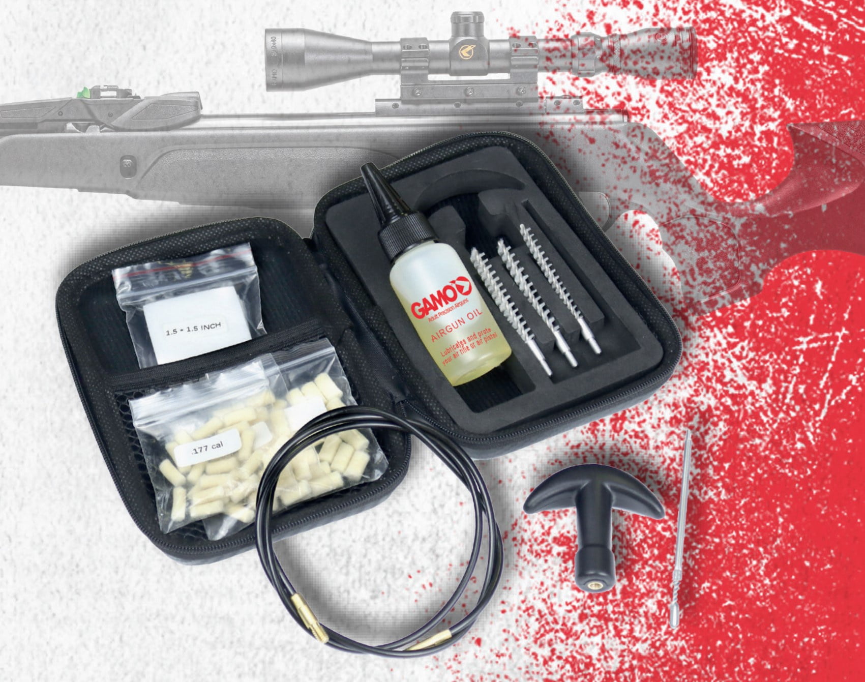 Gamo Universal Air Rifle Gun Cleaning Kit Blend - Walmart.com