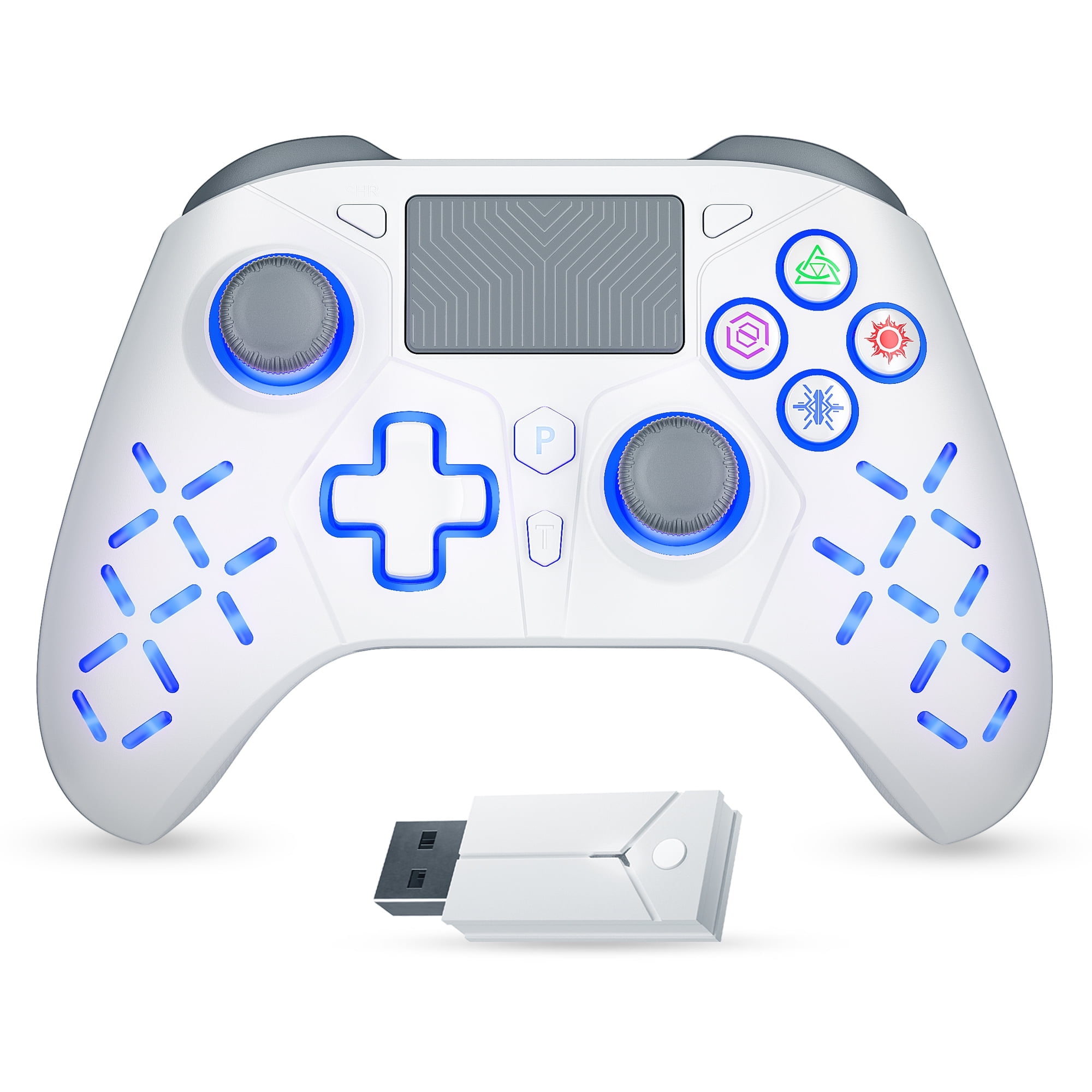 Gamrombo Wireless Controller for P-5 with LED RGB Light, Compatible ...