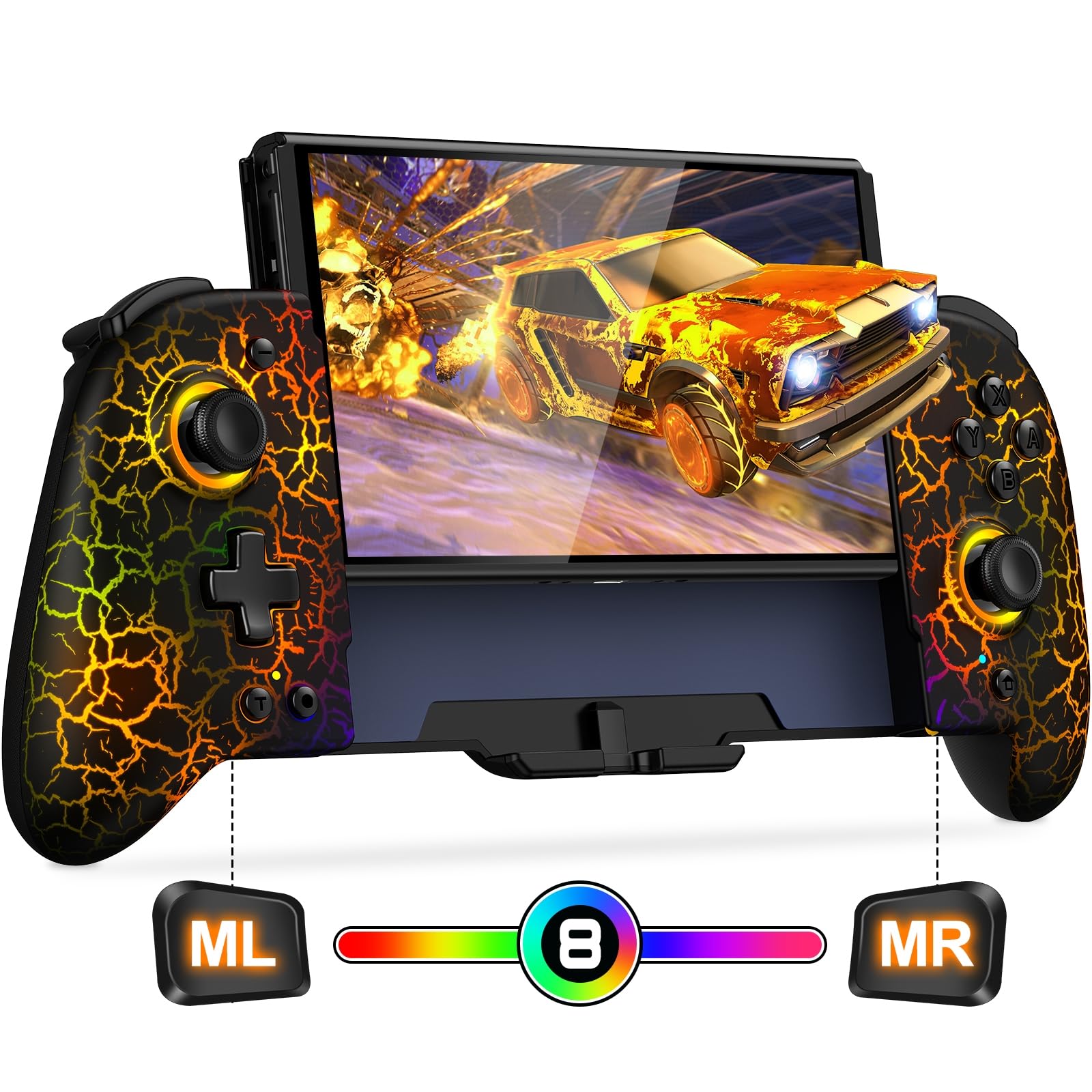 Gamtoure Hall Effect Switch Controller Wireless for Nintendo Switch ...