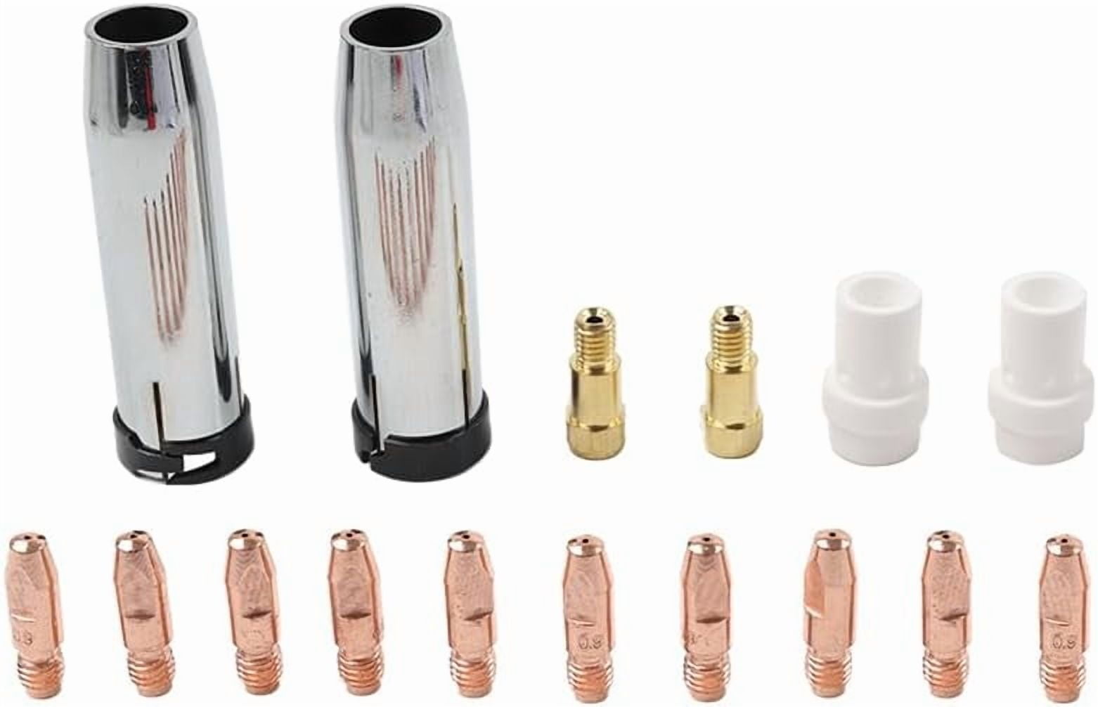 Gamvdout 10Pcs Welding Gun Accessory Kit Gontact Tips Gas Nozzle 0.030 ...