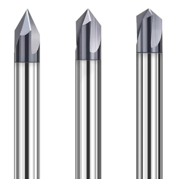 Gamvdout 1PC HRC60 Chamfer Milling Cutter Carbide Corner Countersink ...