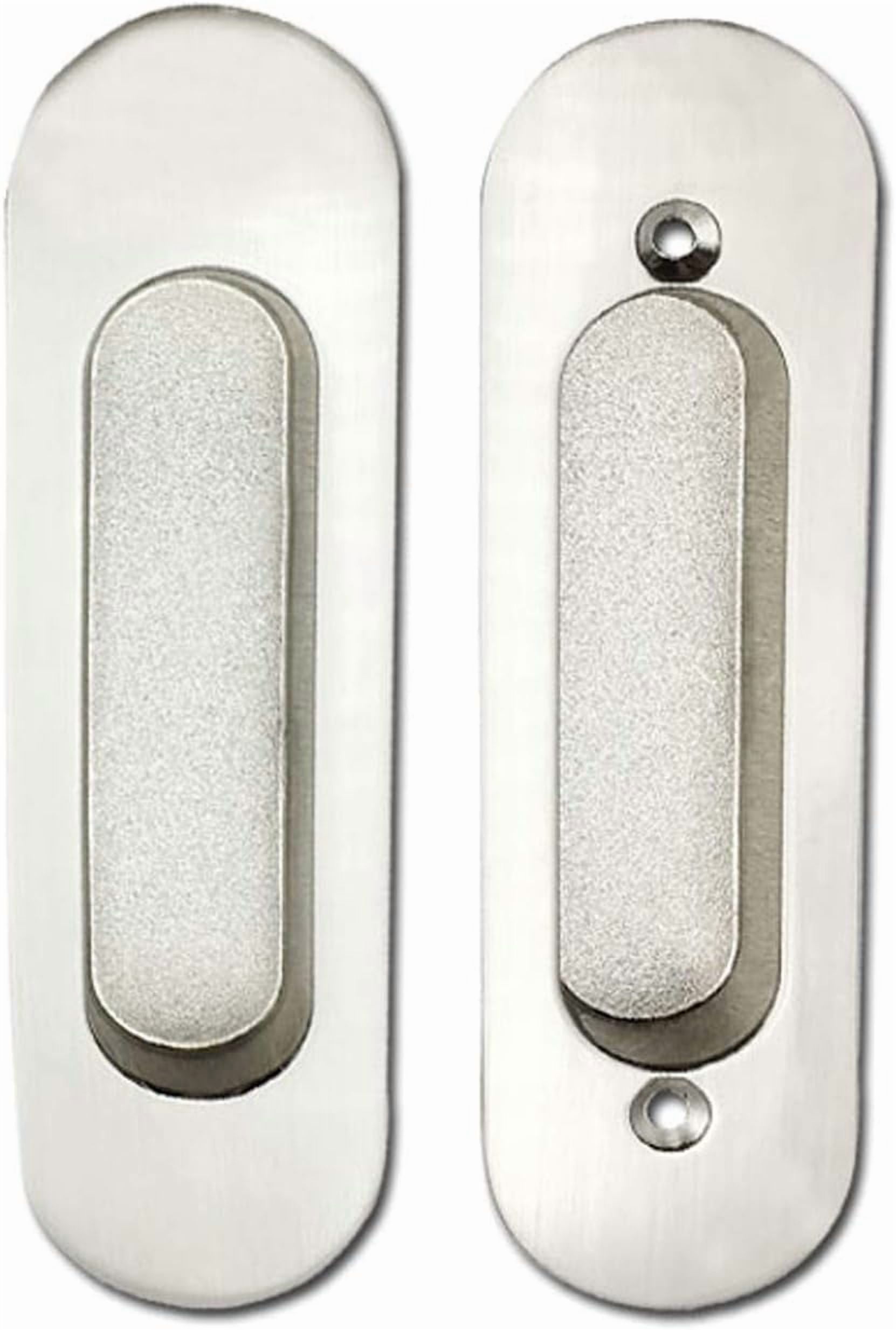 Gamvdout 2 Pieces Oval Recessed Flush Door Pull Handle Sliding Door ...