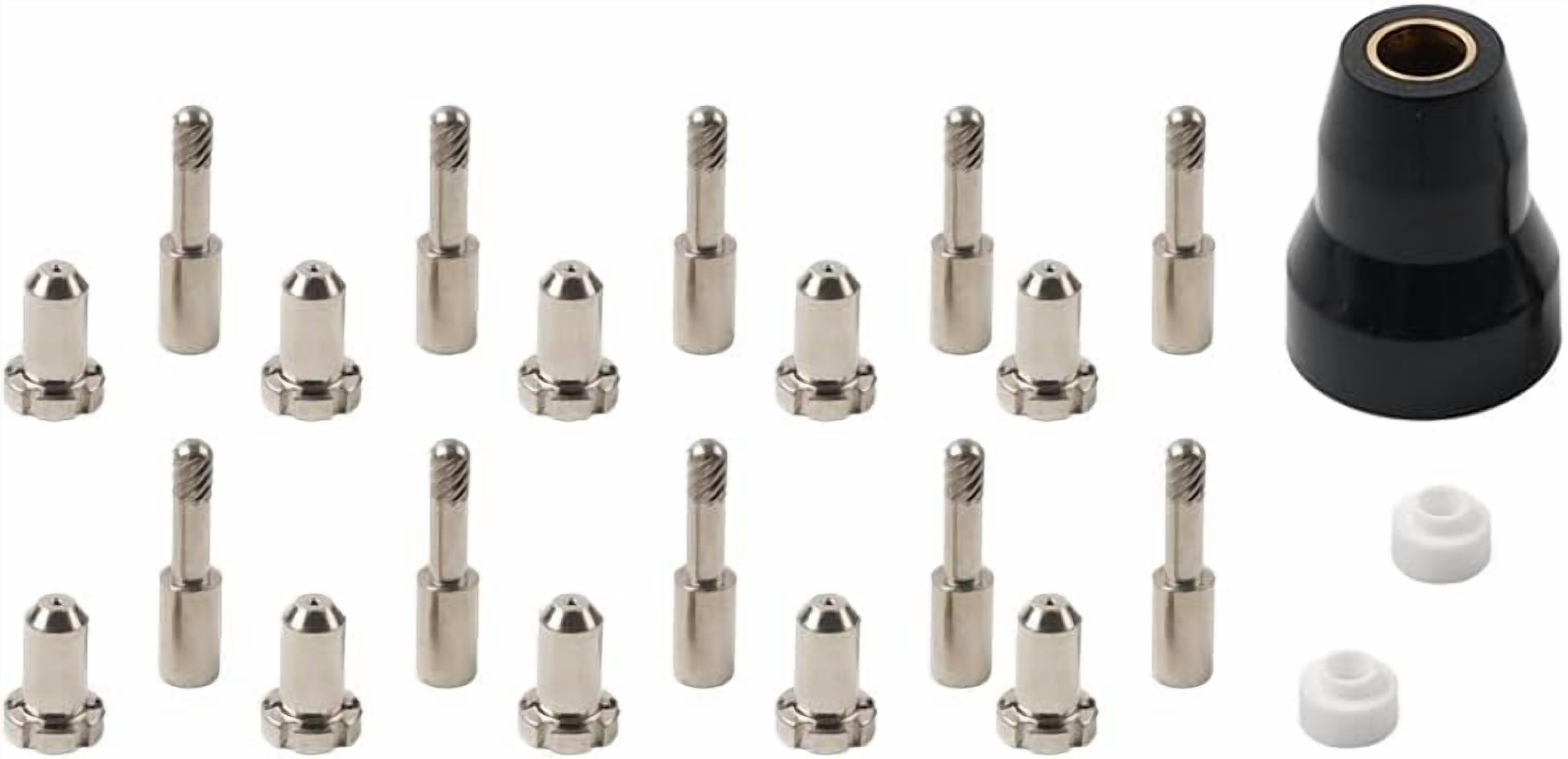 Gamvdout 23PCS Plasma Cutting Electrode Tips 9-6006 9-6501 Nozzles ...