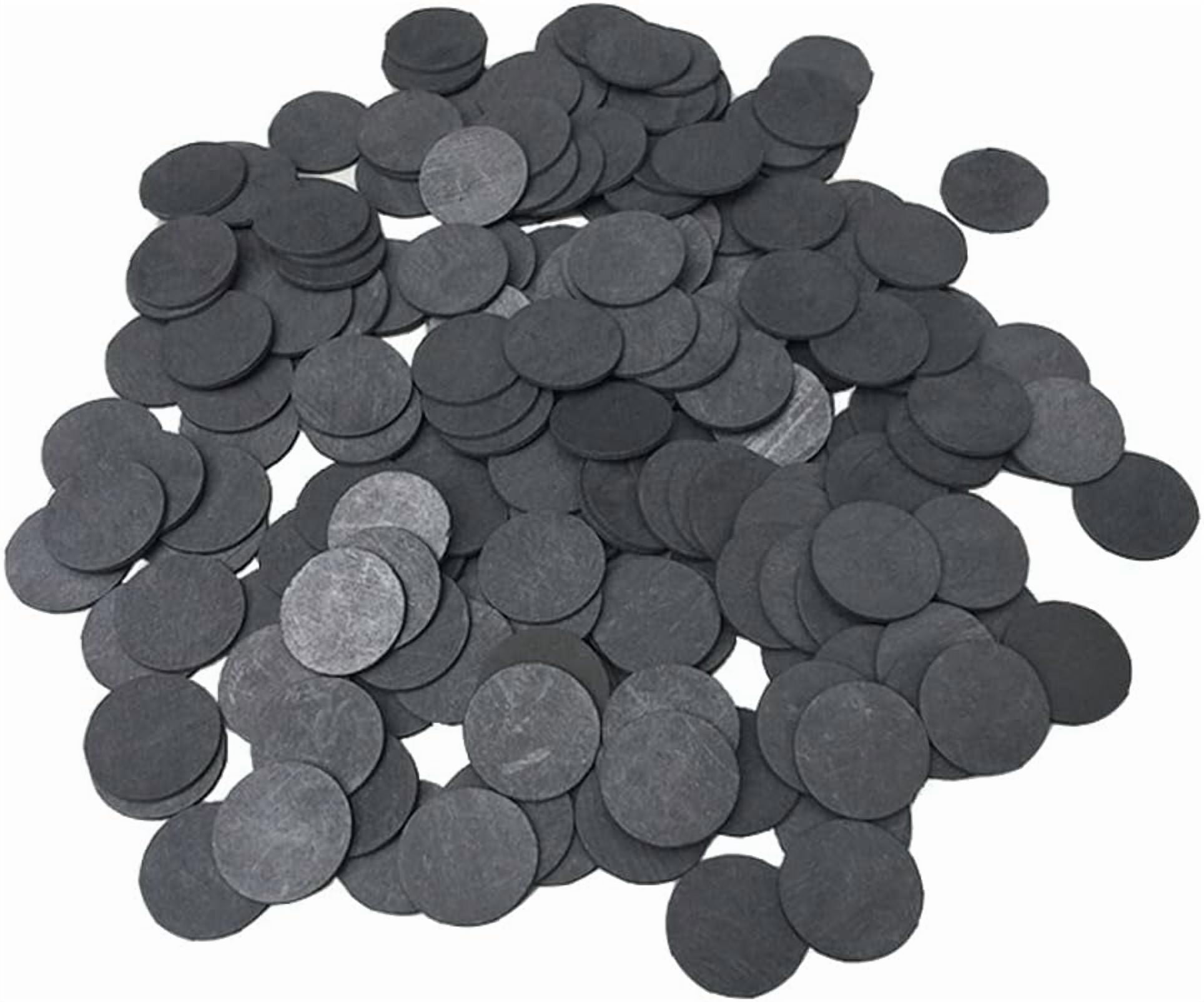 Gamvdout 40PCS Round Graphite Plate Carbon Electrode Graphite Sheet Dia 10-20mm, Thickness 5mm ...