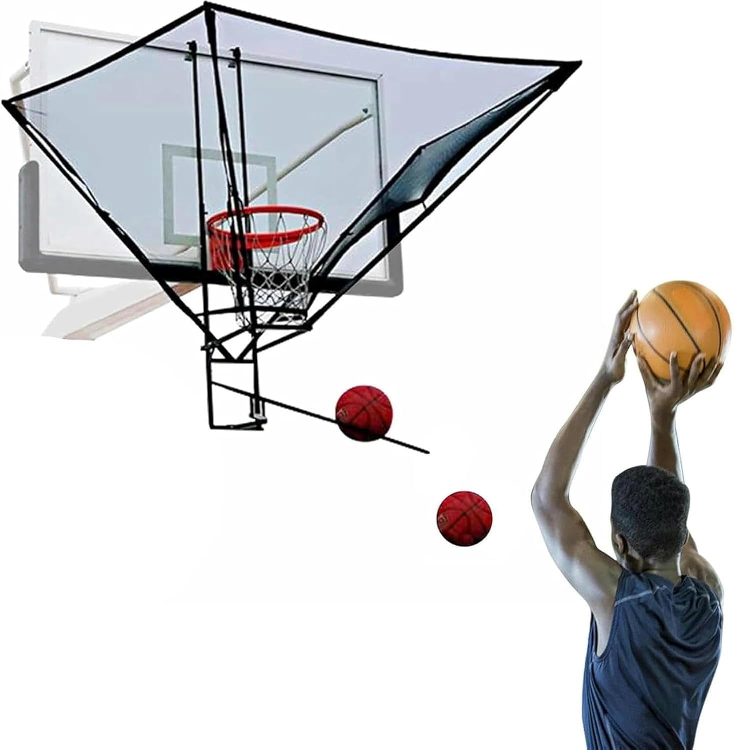 Gamvdout Basketball Hoop Returner Basketball Shot Return Apparatus ...