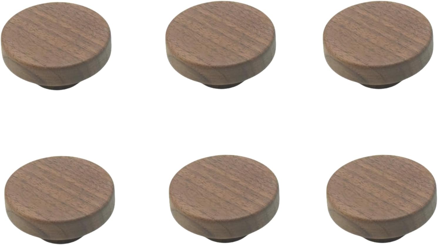Gamvdout Cabinet Pulls 6Pcs Round Door Wooden Handles Wardrobe Cabinet ...