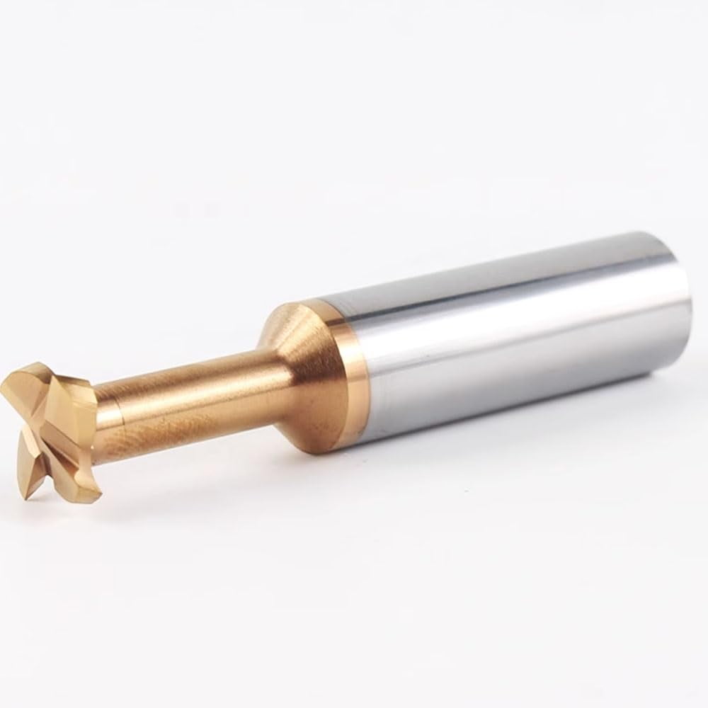 Gamvdout Carbide T Slot Milling Cutter Tungsten Shank Diameter 8mm 10mm 12 T Type Grooving ...