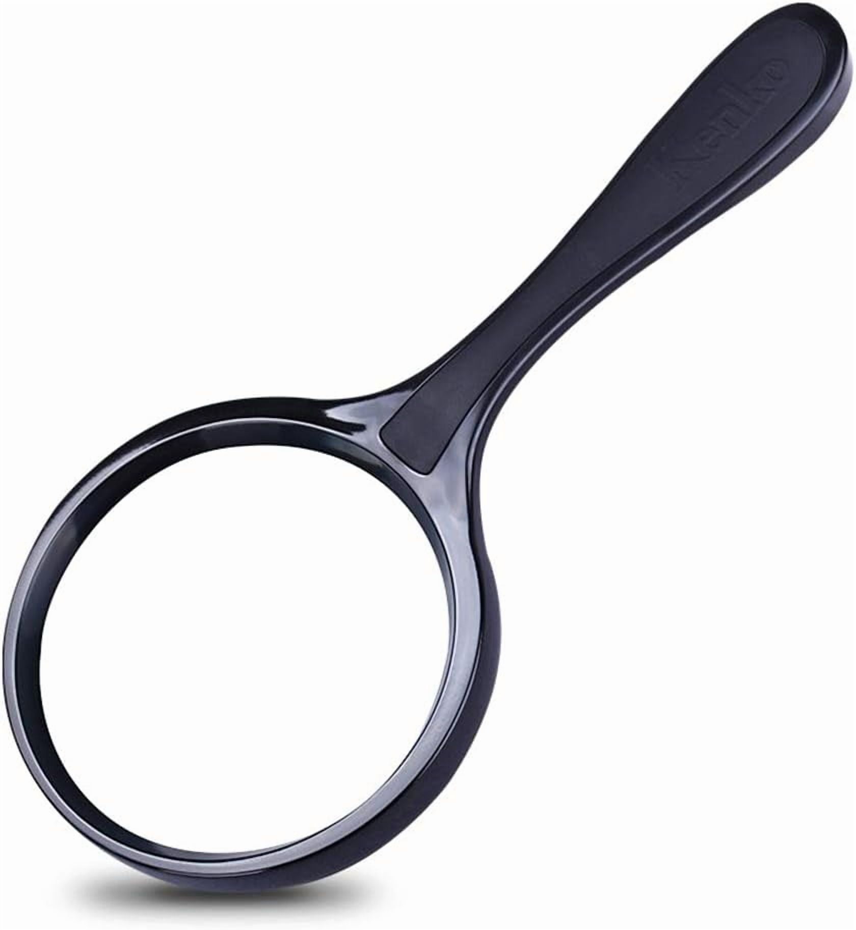 Gamvdout Handheld Magnifier Magnifying Glass 90mm Lens Magnifying ...
