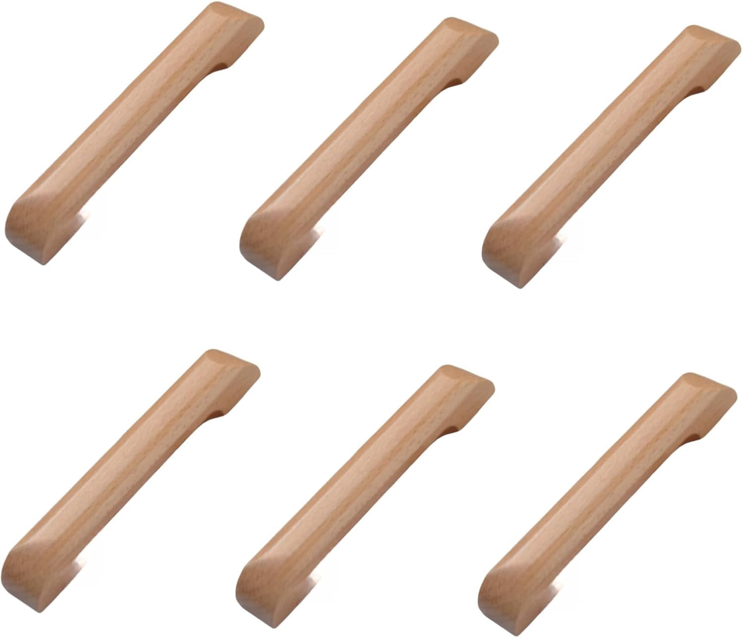 Gamvdout Kids Room Wooden Handles 6Pcs Beech Wardrobe Door Cabinet ...