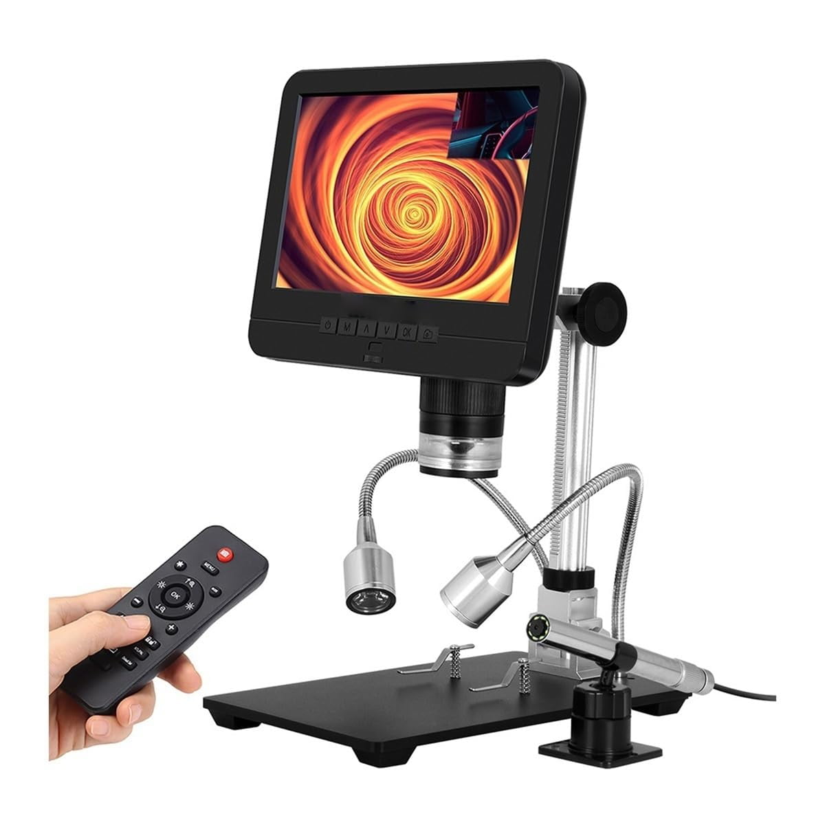 Gamvdout Lab Microscope Accessories 7In 2.0MP 200X Digital Microscope ...