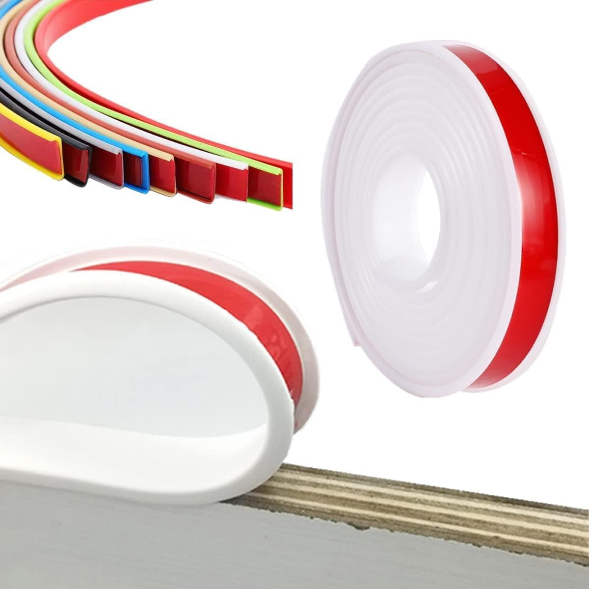Gamvdout U-Shaped Edge Trim Sealing Strip, 1M Self Adhesive TPE Edge ...