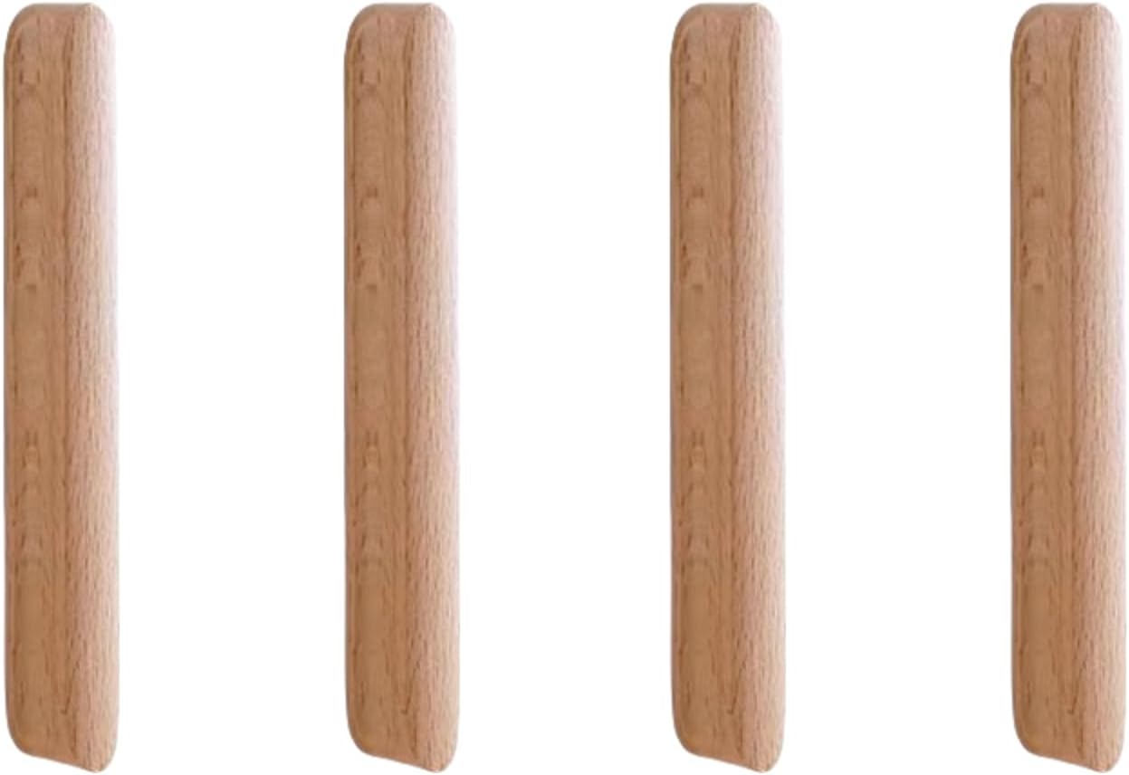 Gamvdout Wooden Handles for Cupboards 4Pcs Log Long Door Handles ...