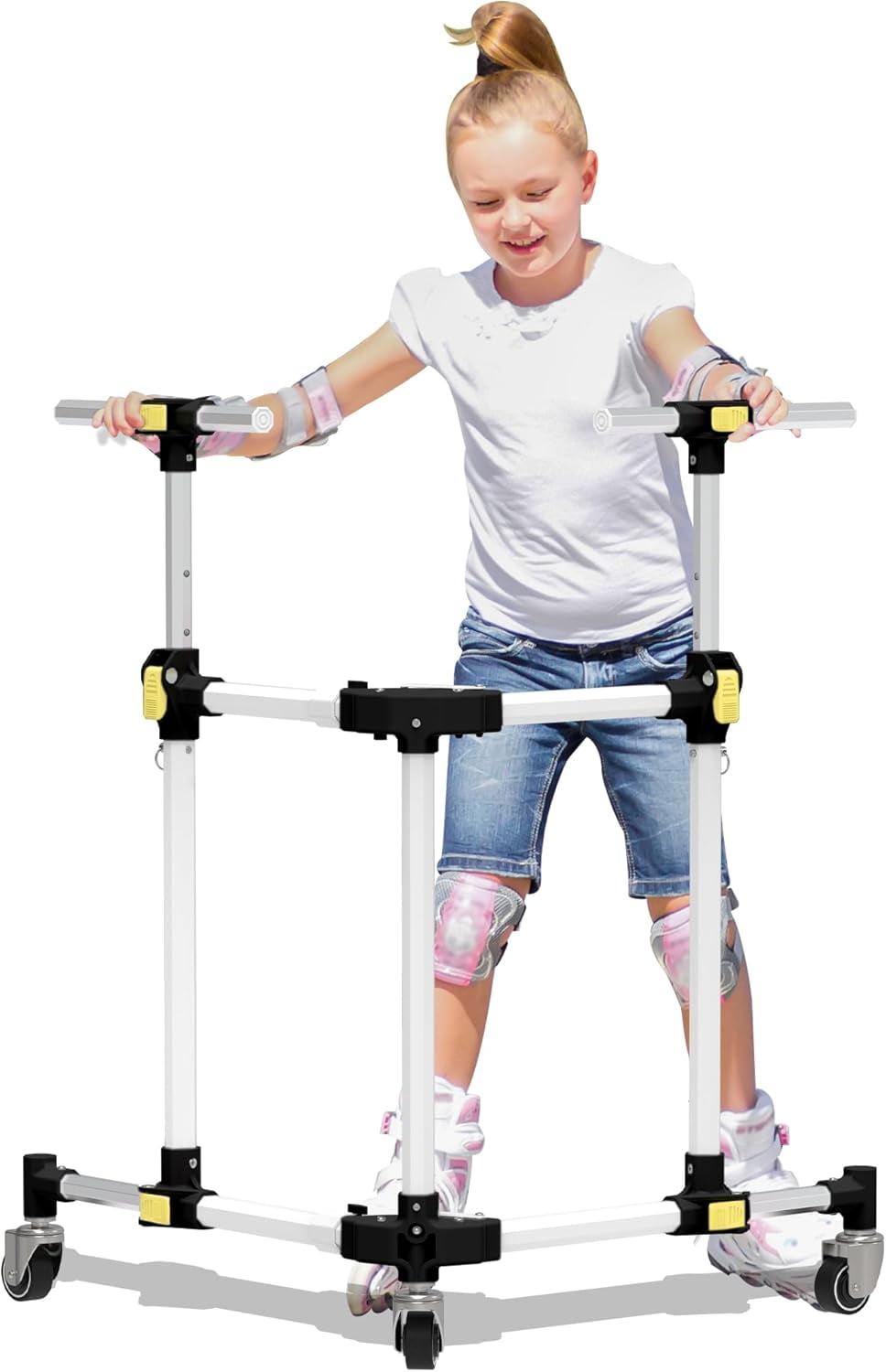 GanFindX Folding Skater Aid - Adjustable Height Aluminum Roller Skate ...