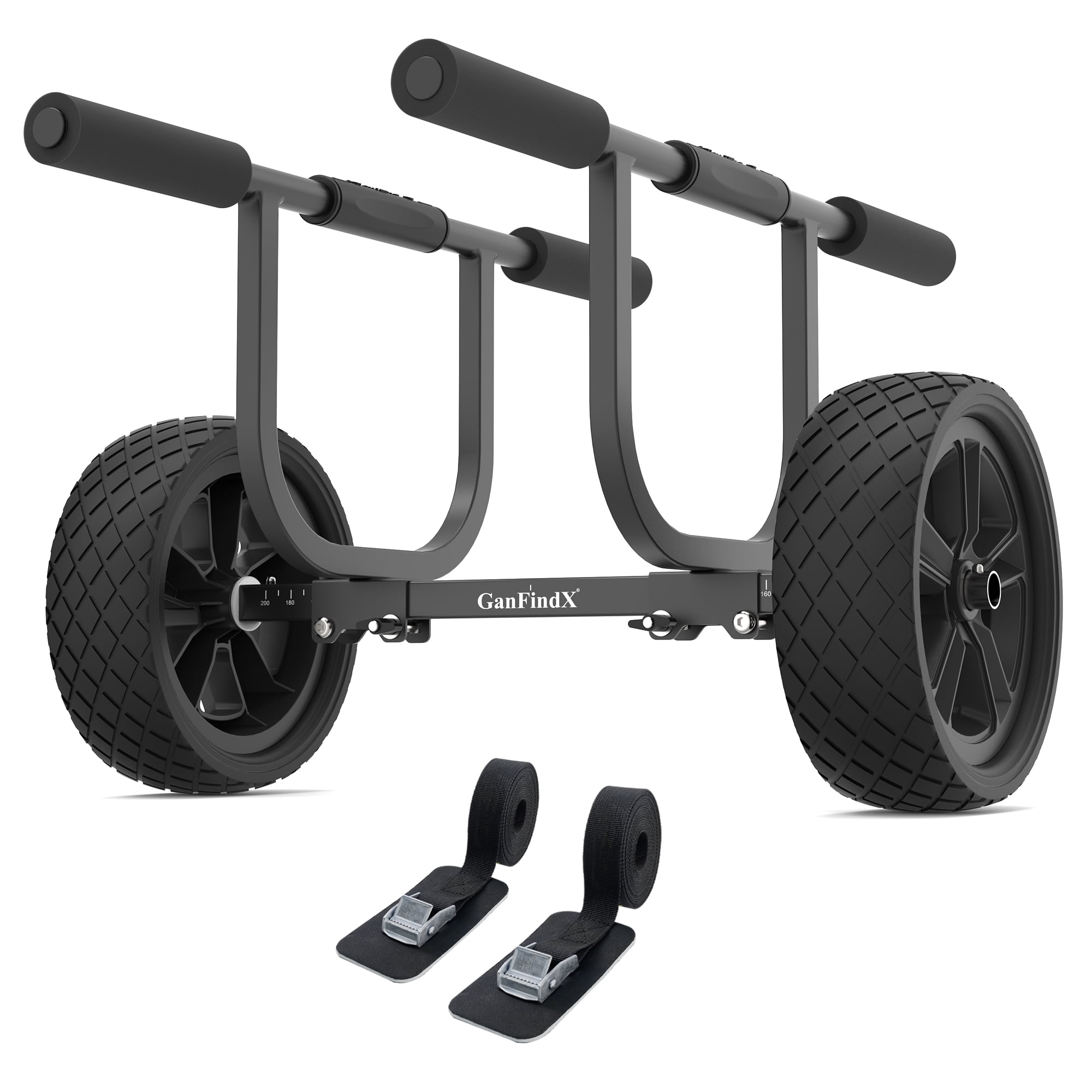 GanFindX Kayak Heavy-Duty Trolley Cart 8" Solid Airless Wheels ...