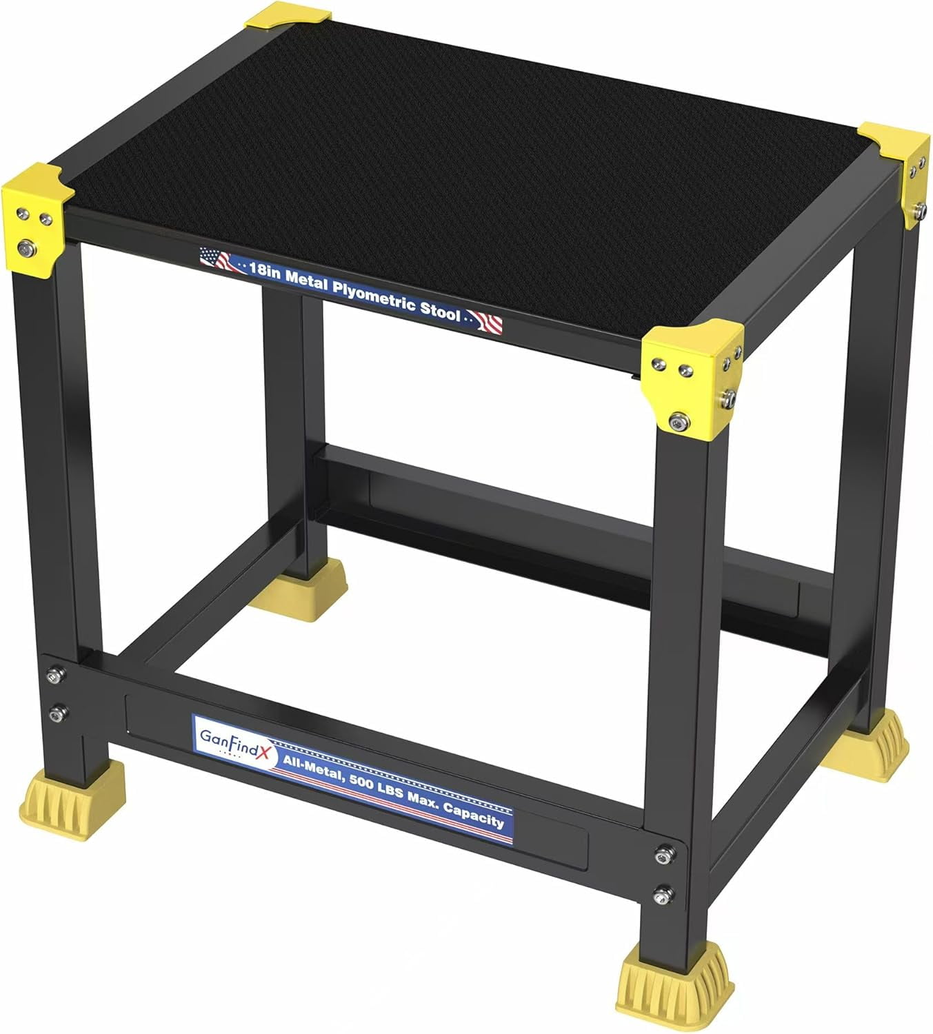 GanFindX Steel Plyo Box, 12/18 Inch, Heavy-Duty Metal Jumping Box ...