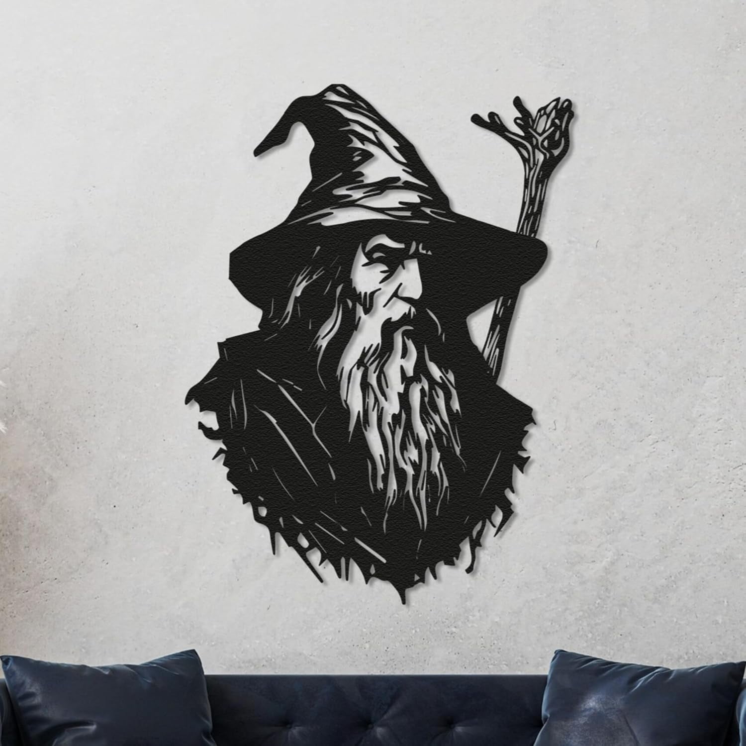 Gandalf Metal Wall Art - Iconic Wizard Silhouette from Fantasy ...