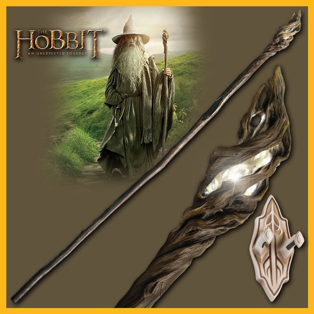 Gandalf's Illuminated Staff - Officially Licensed The Hobbit Replica ...