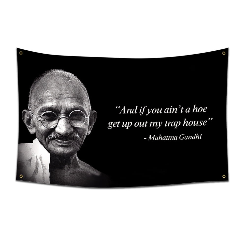 Gandhi Quote Flag, 3x5 Feet, UV Resistant, Durable, with 4 Brass ...