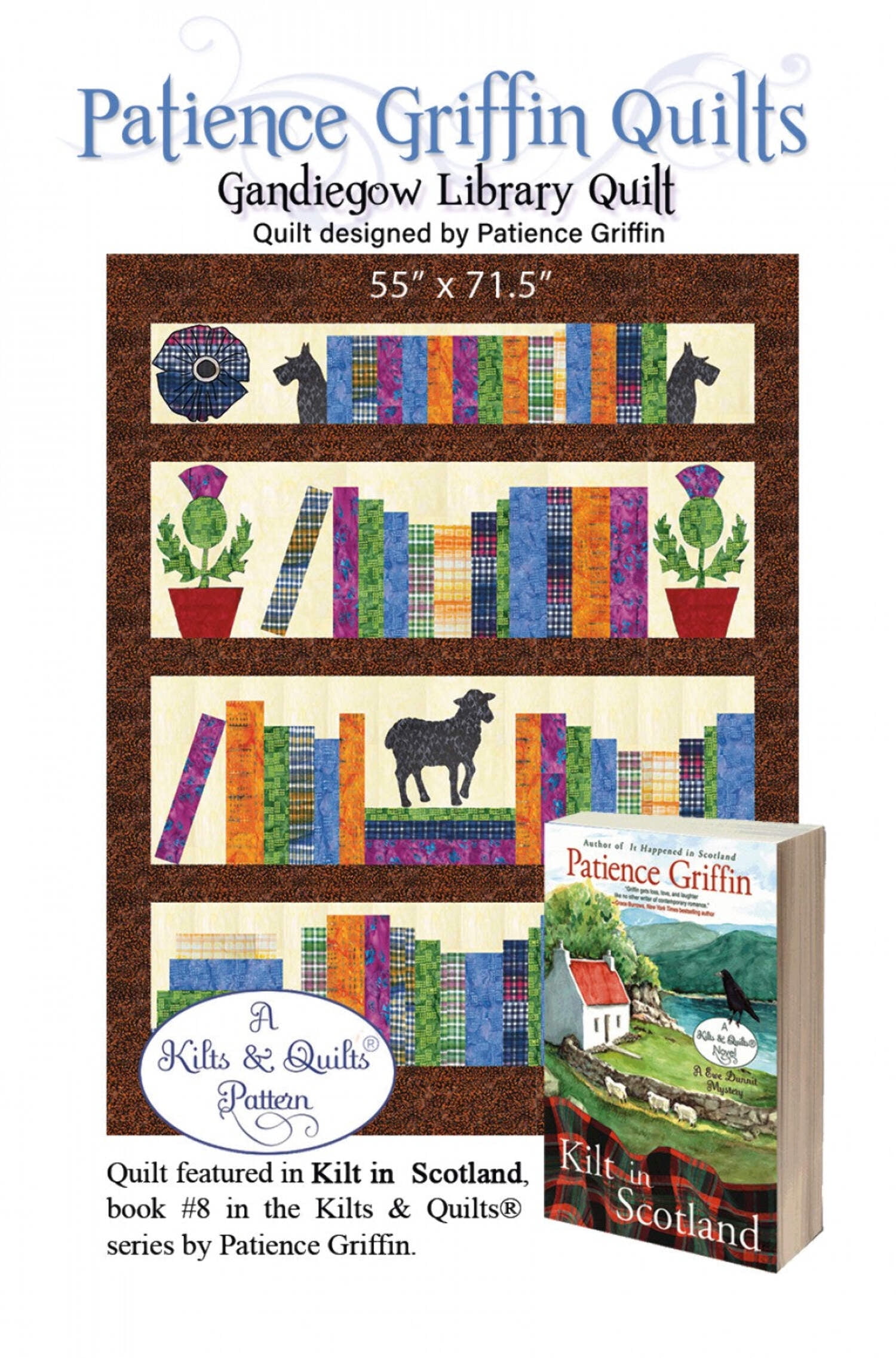 Gandiegow Library Quilt Pattern - Walmart.com