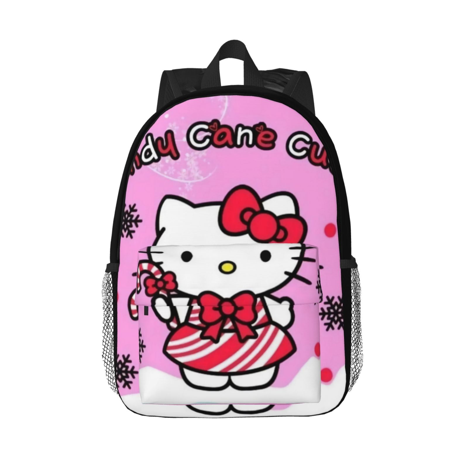Gandy Cane Cutie Hello Kitty Backpacks with Side Pockets-Durable ...