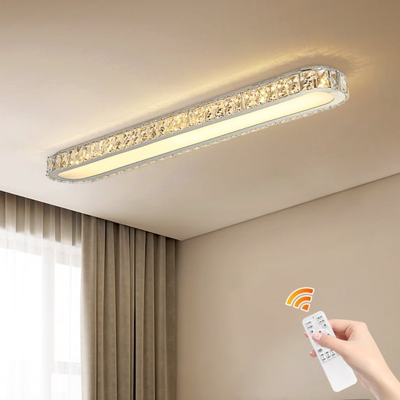Ganeed 39.37 Inch LED Rectangle Flush Mount Ceiling Light Fixture ...