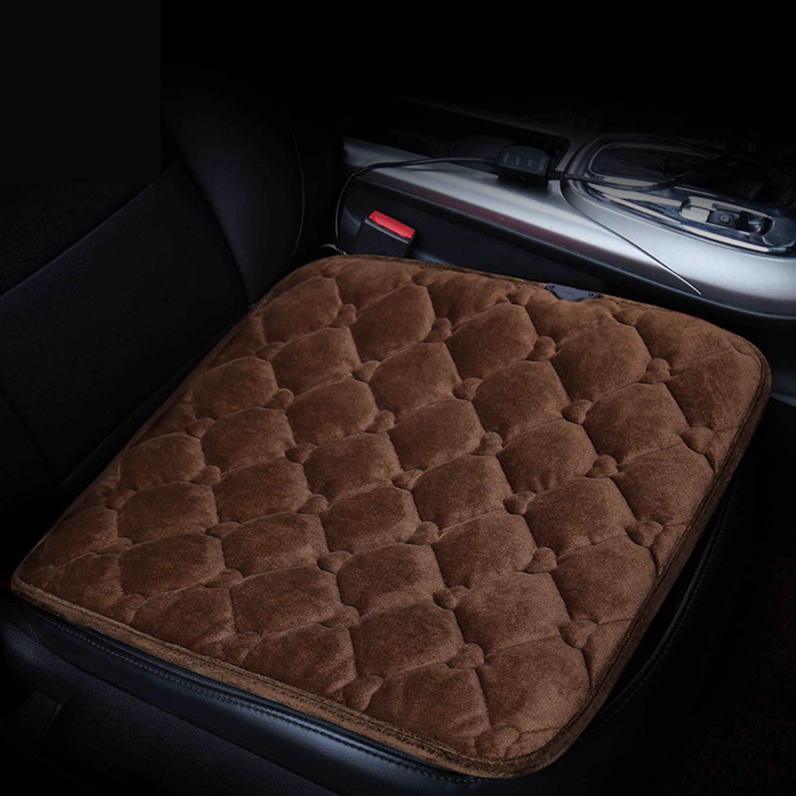 Ganenn Heated Car Seat Cushion, 12V Portable Car Heating Pad Back ...