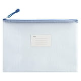 Ganenn Mesh Zipper Pouch, A4 Letter Size, Clear Zipper Bags, Document ...