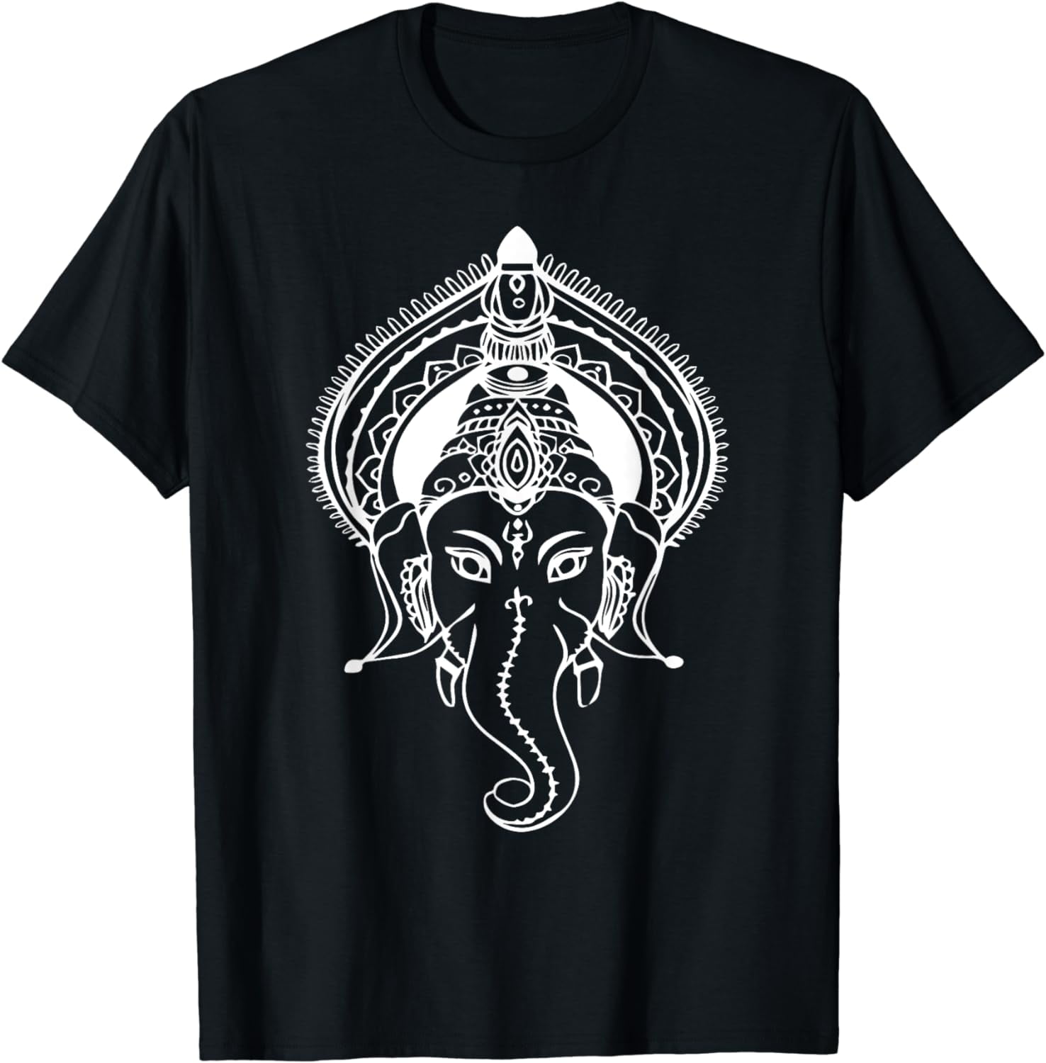 Ganesh Elephant Ganesha Elephant God Face - Spiritual Hindu T-Shirt ...