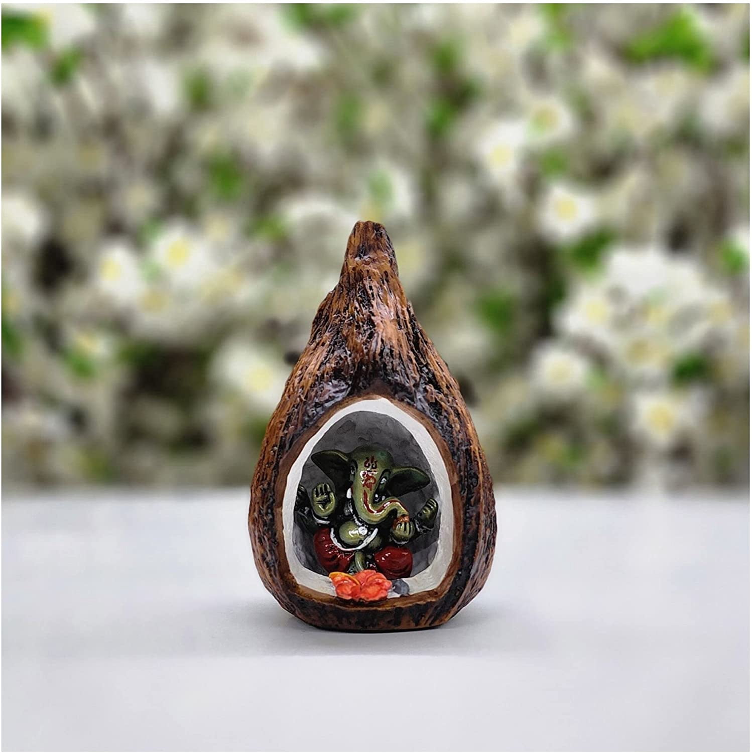 Ganesh Inside The Coconut Lord Ganesha Statue for Table Decor Small ...