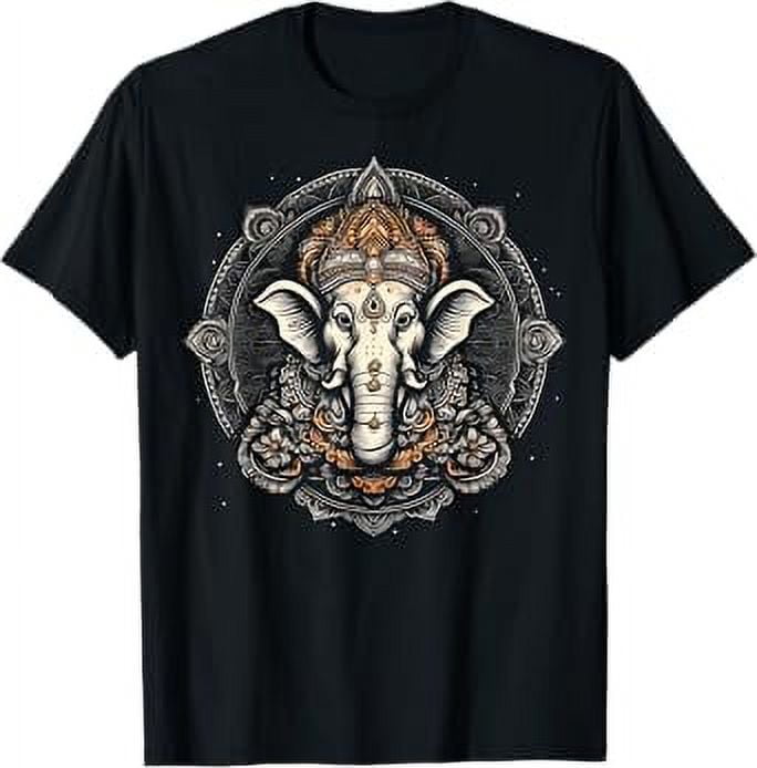 Ganesha Hindu Mythology God of Good Fortune Hinduist T-Shirt - Walmart.com