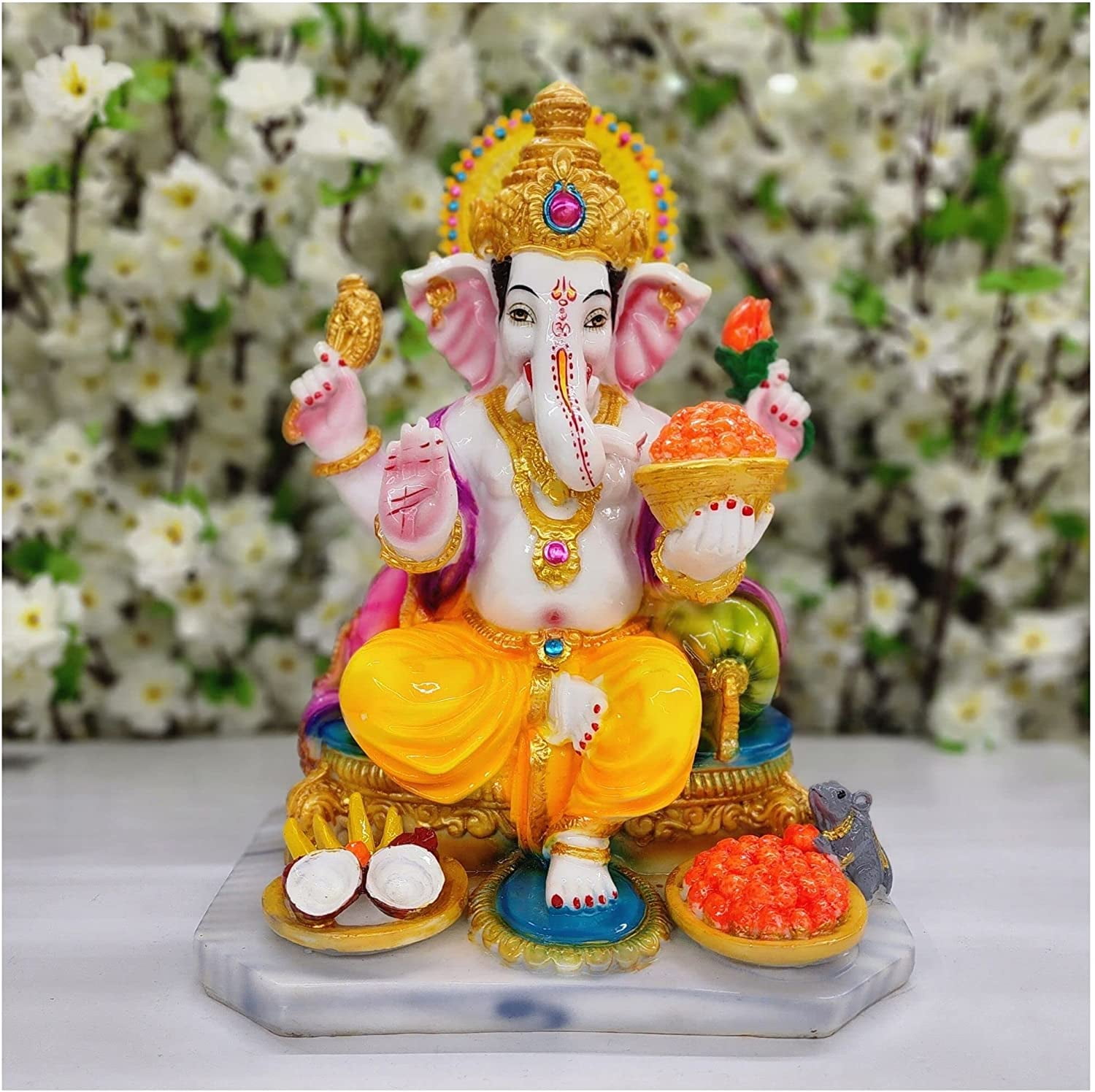 Ganesha Statue Lord Ganesha Idol Hindu God Ganesha Sculpture Large ...