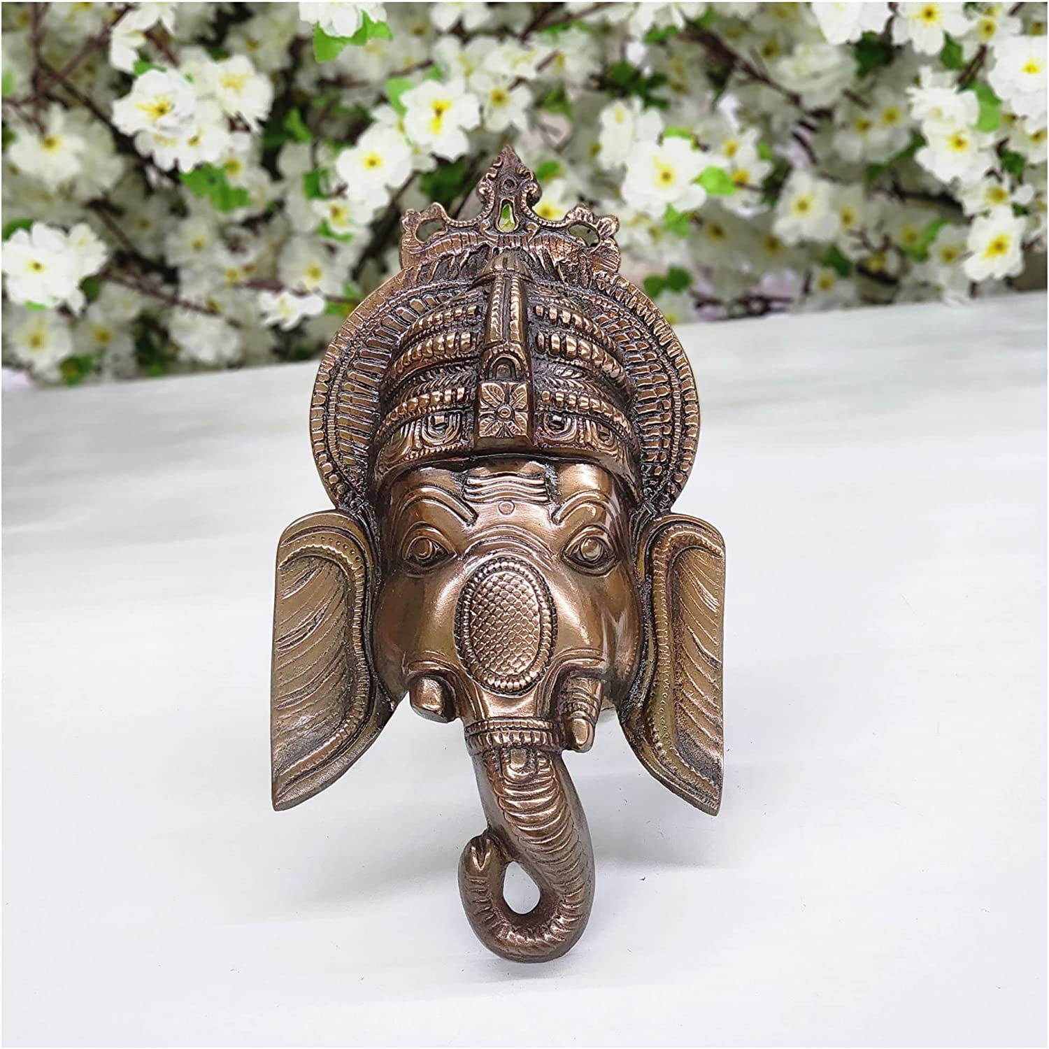 Ganesha Wall Hanging Bronze Ganesha Wall Art Ganesha Elephant Head Wall ...