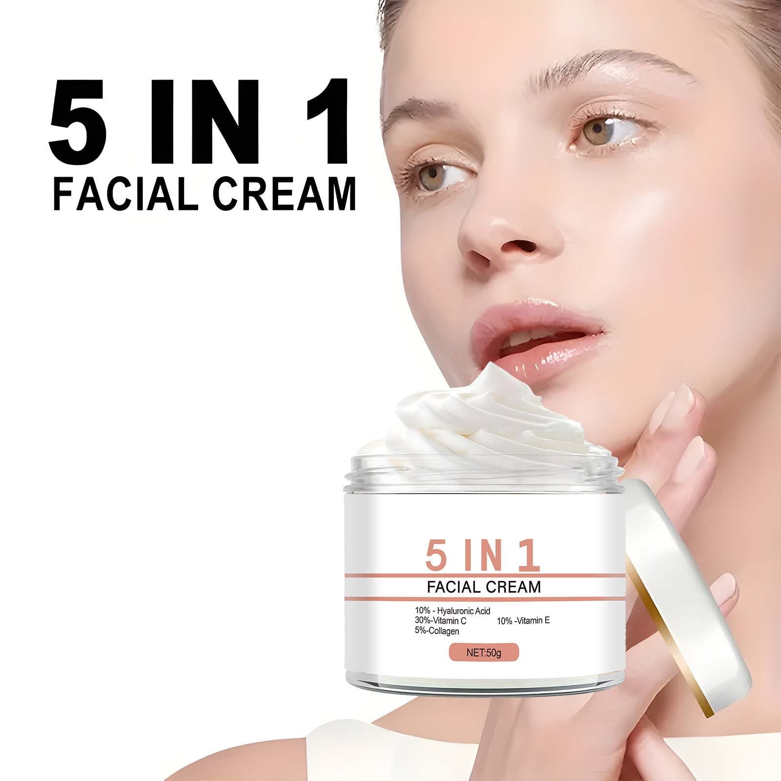 Ganfancp 5-In-Full Moisturizer, Deep Hydration Face Cream, Dermis ...