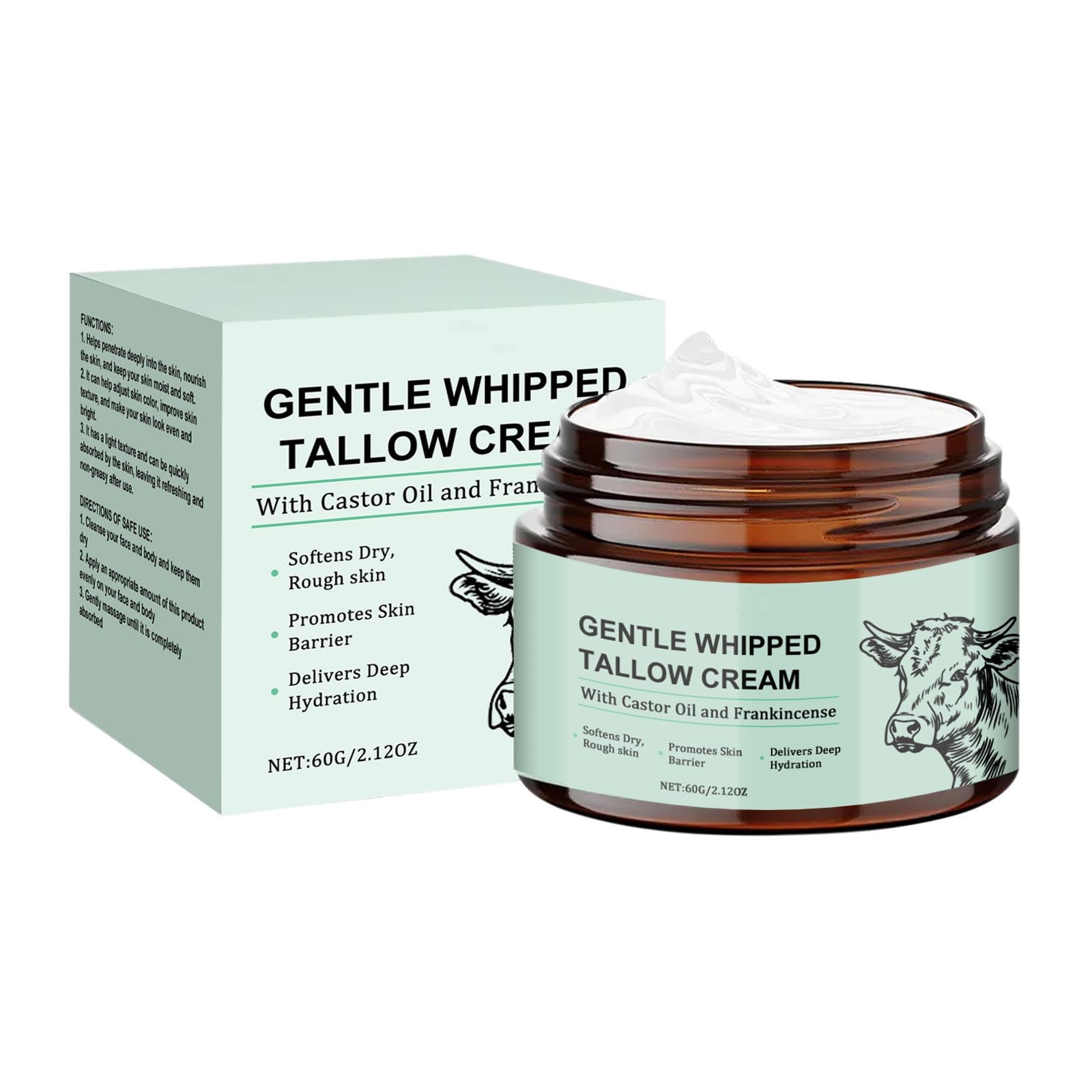 Ganfancp Beef Tallow Cream, Deeply Moisturizing Facial Hydration ...