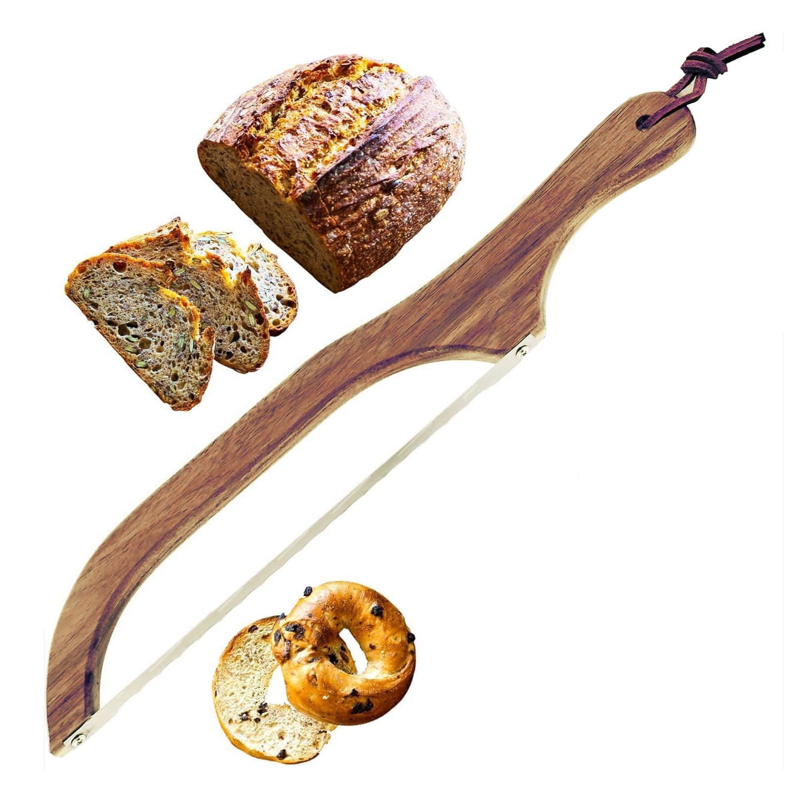 Ganfancp Bread Bow Knife, Ergonomic Handle Slicing Tool, Serrated ...