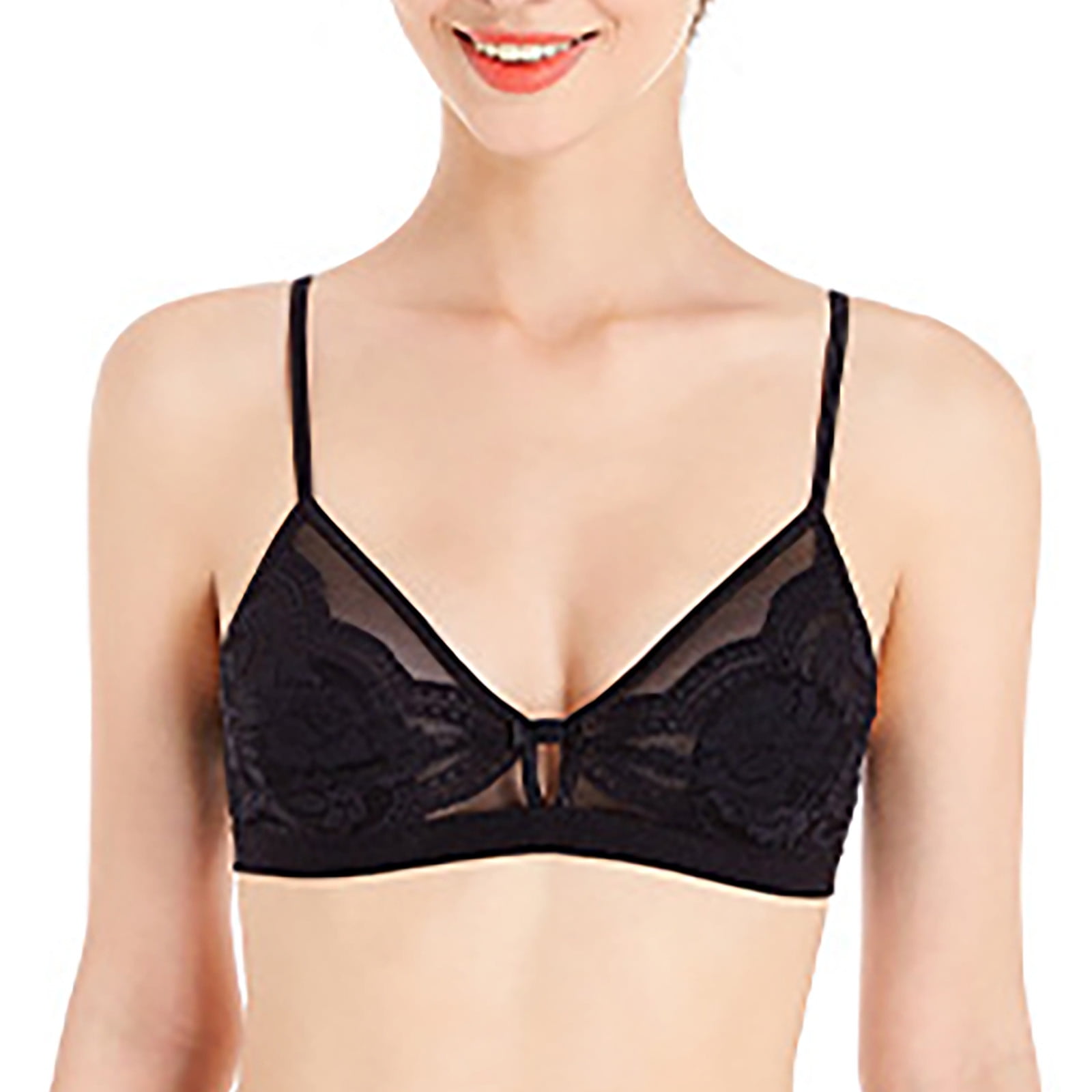 Ganfancp Comfortable Bras For Women Rimless Bra Thin Cup Girl Sexy