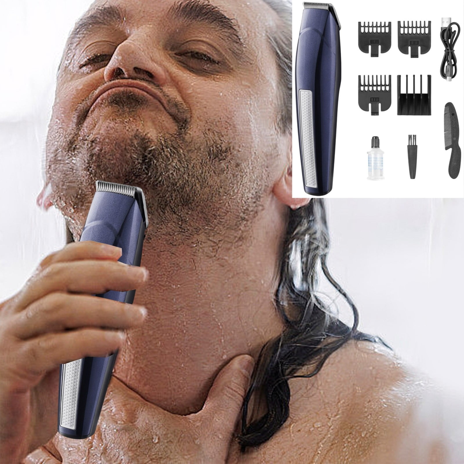 Ganfancp Electrical Shaver, Portable Usb Charging Beard Clipper ...