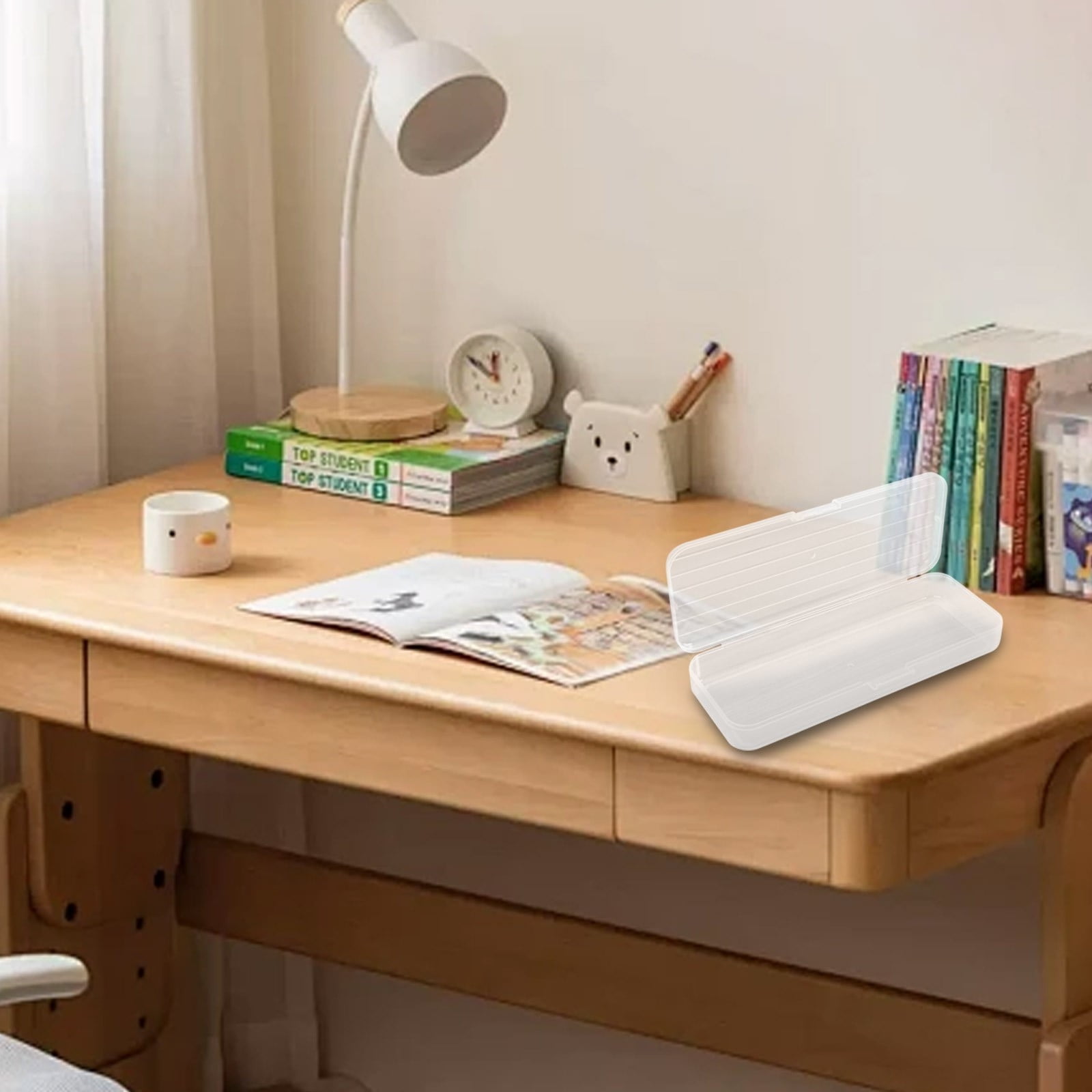 Ganfancp Extra Large Pencil Box, Stackable Design, Secure Snap-Tight ...