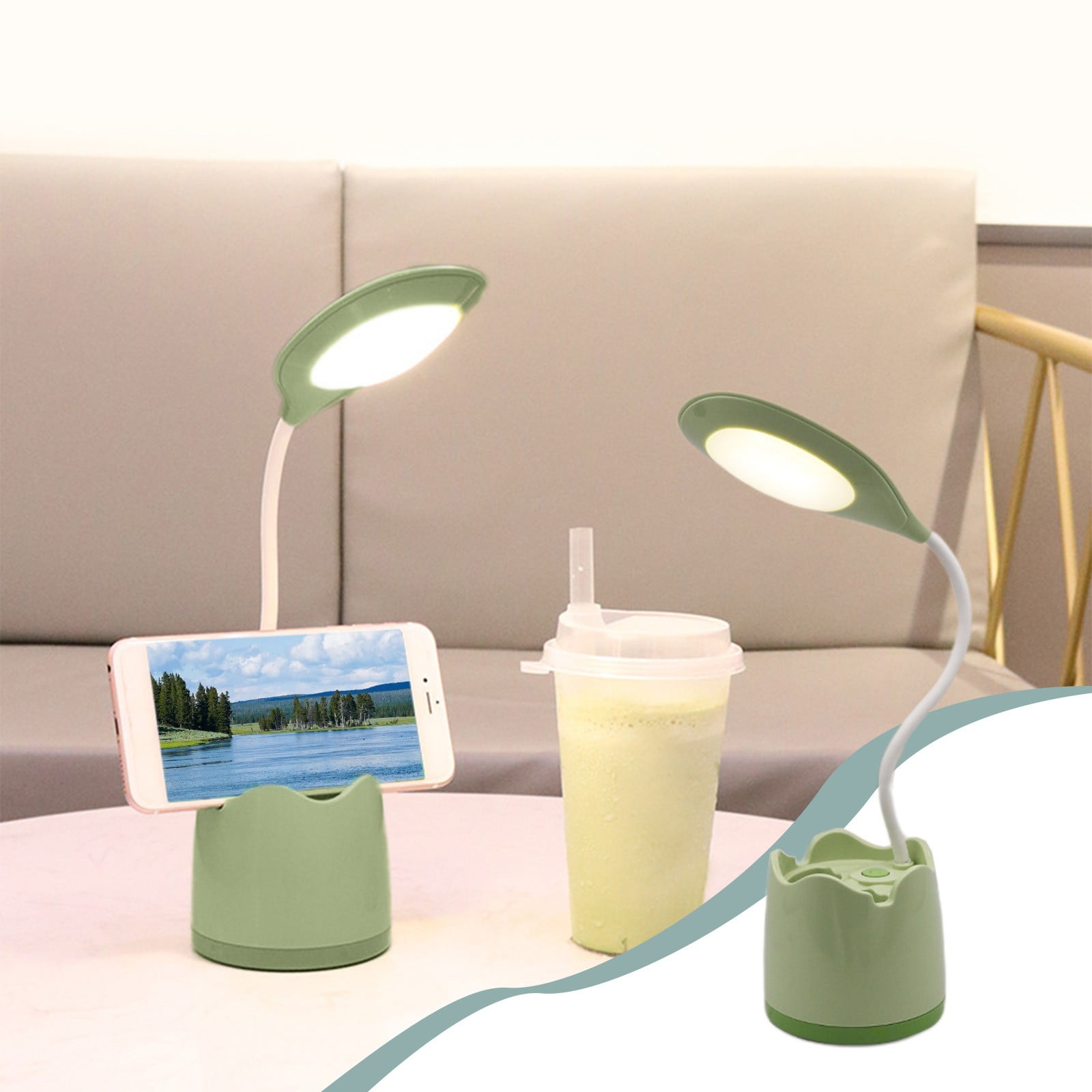 Ganfancp Eye Protection Lamp, Three-Speed Adjustable Desk Light, Usb ...