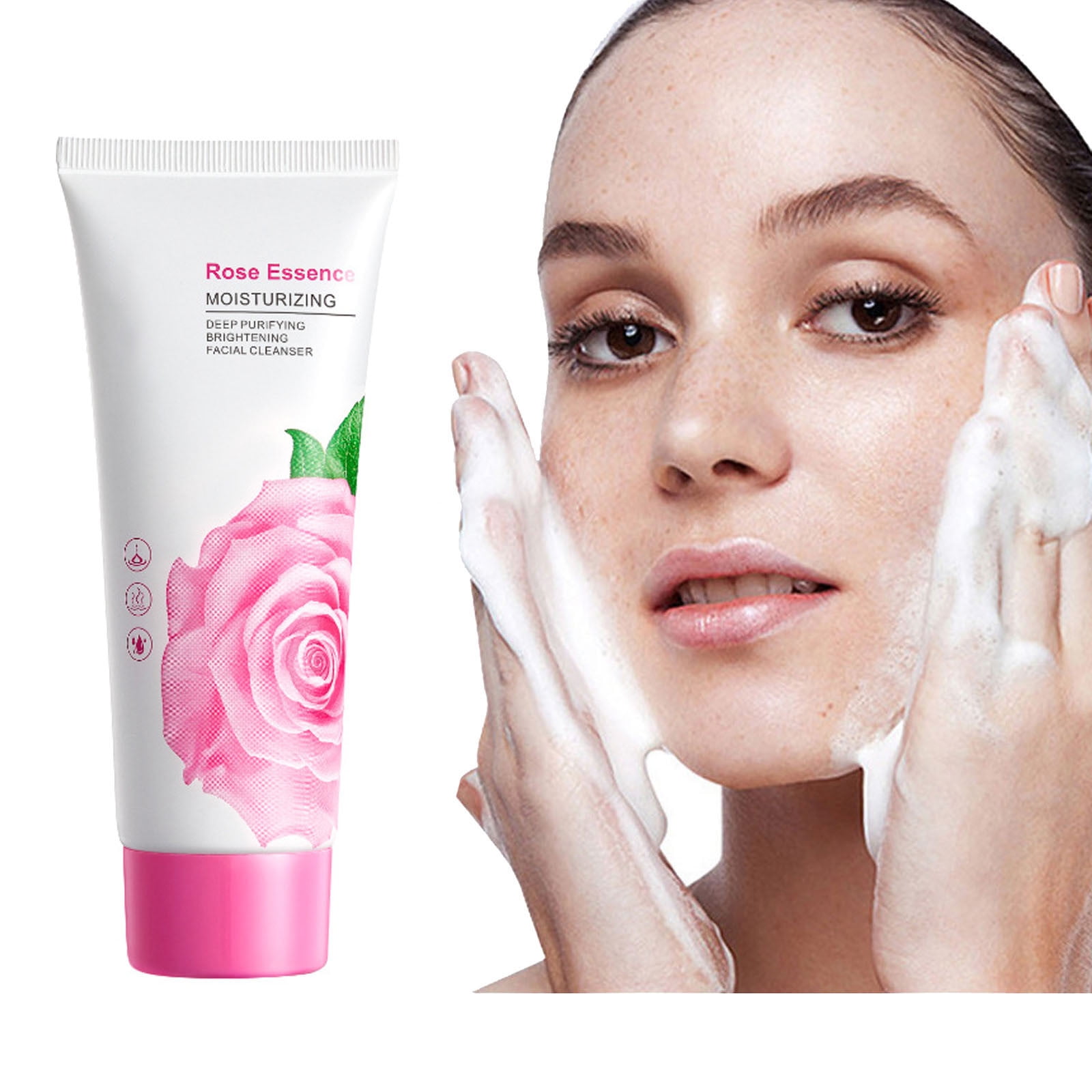 Ganfancp Facial Cleanser Set, Deep Cleansing Milk, Gentle Exfoliating ...