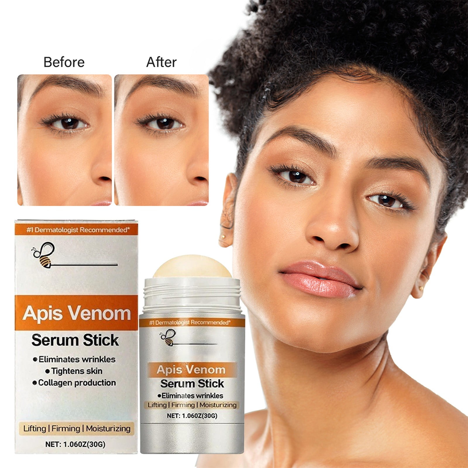 Ganfancp Firming Serum Stick, Advanced Peptide Hydration, Natural ...